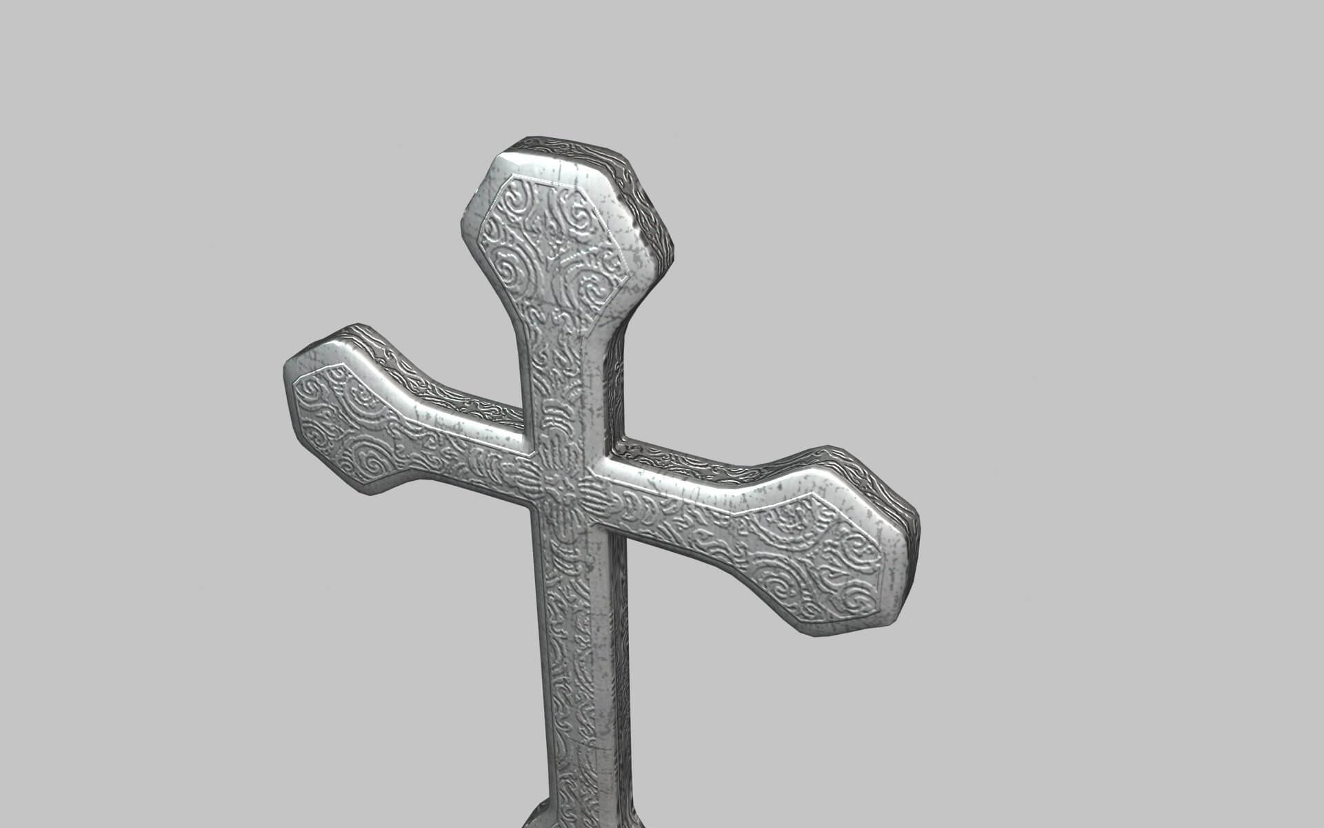 Christian Cross - 3D Model by tomoplace