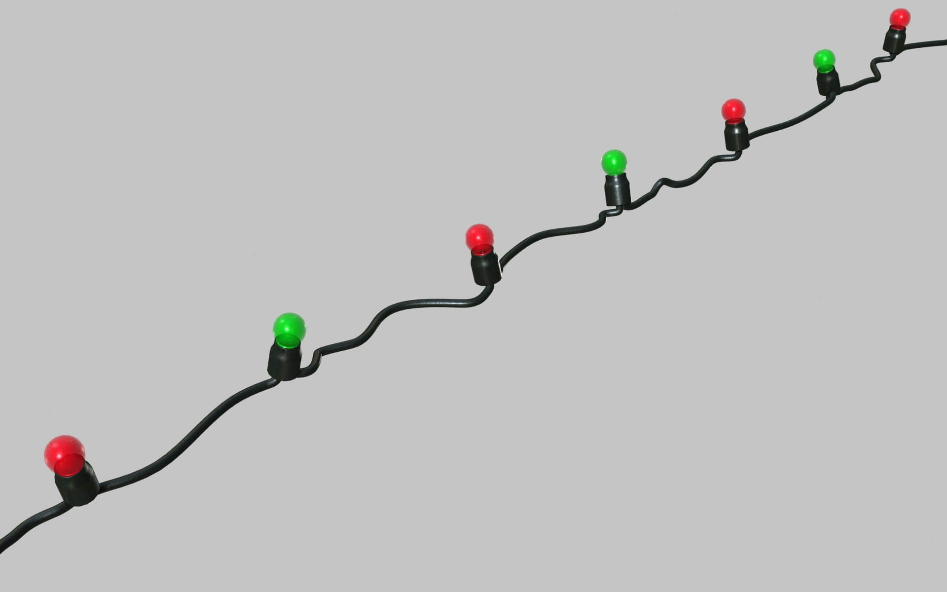 Christmas String Lights - 3D Model by tomoplace