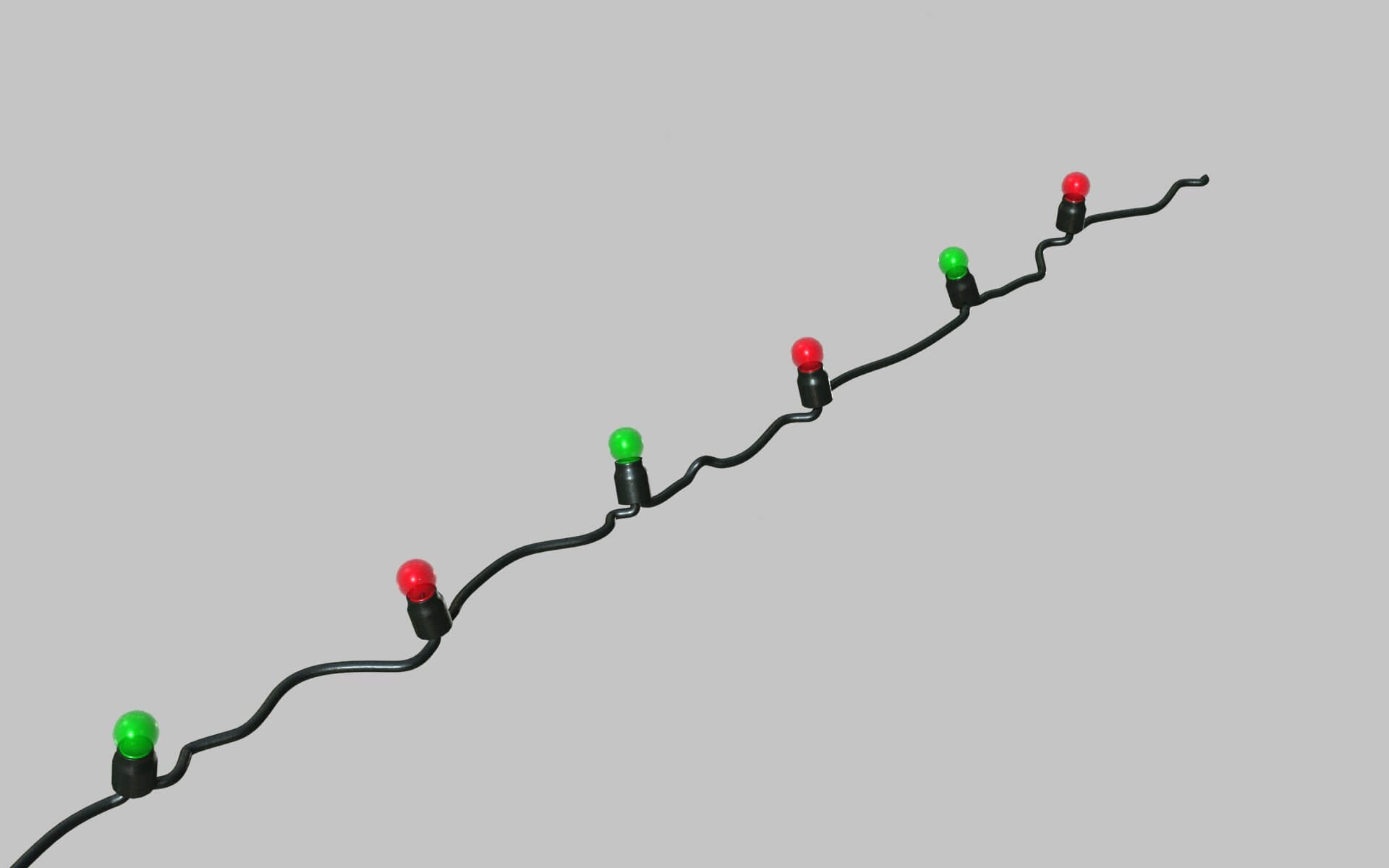 Christmas String Lights - 3D Model by tomoplace