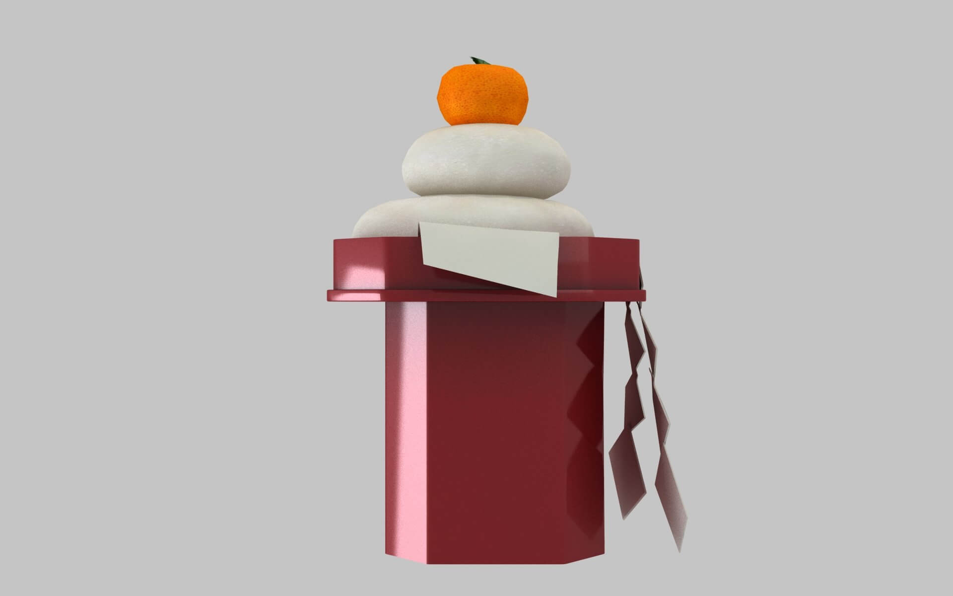 Decorate Kagami Mochi - Free 3D Model by tomoplace
