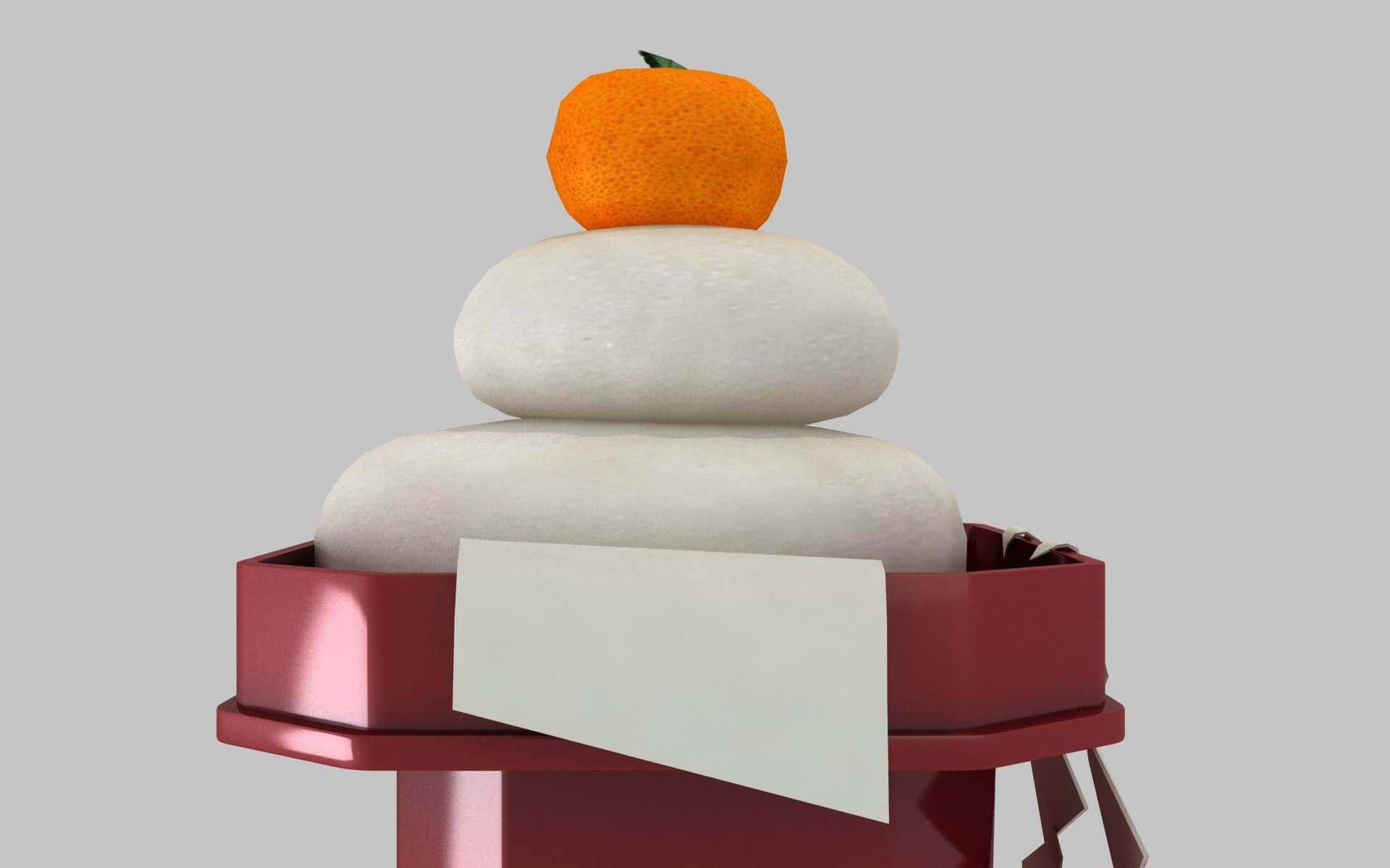 Decorate Kagami Mochi - Free 3D Model by tomoplace