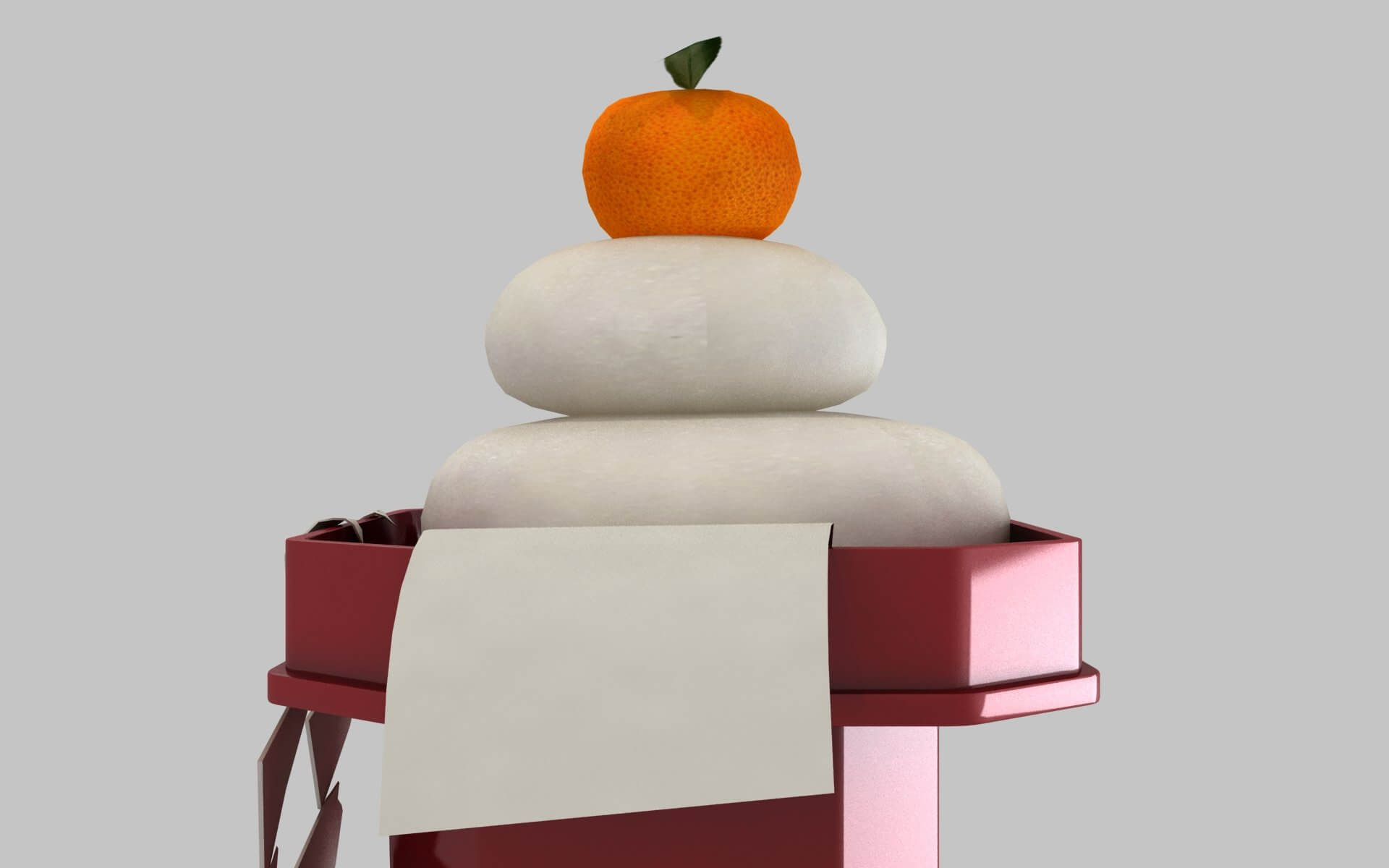 Decorate Kagami Mochi - Free 3D Model by tomoplace