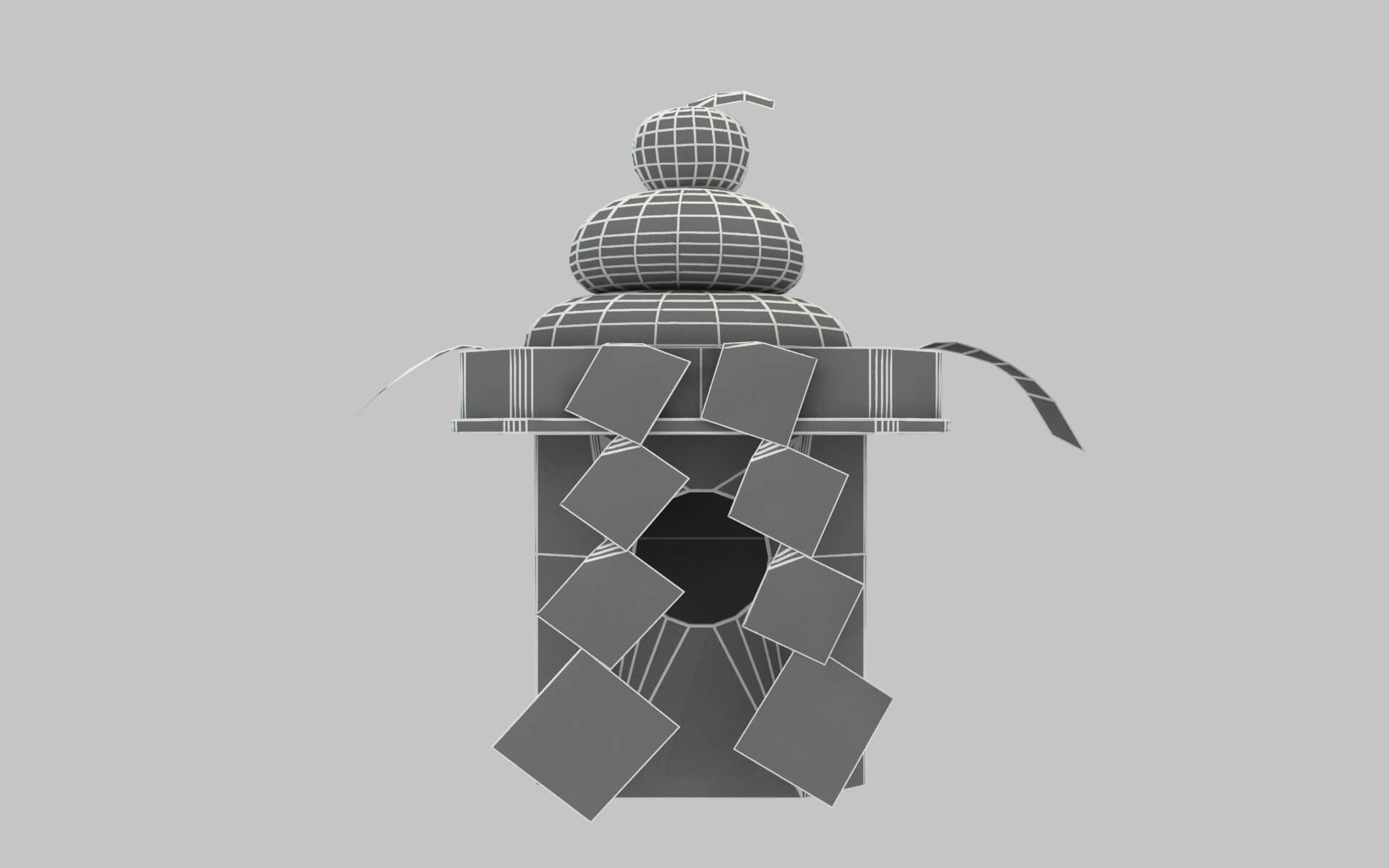 Decorate Kagami Mochi - Free 3D Model by tomoplace