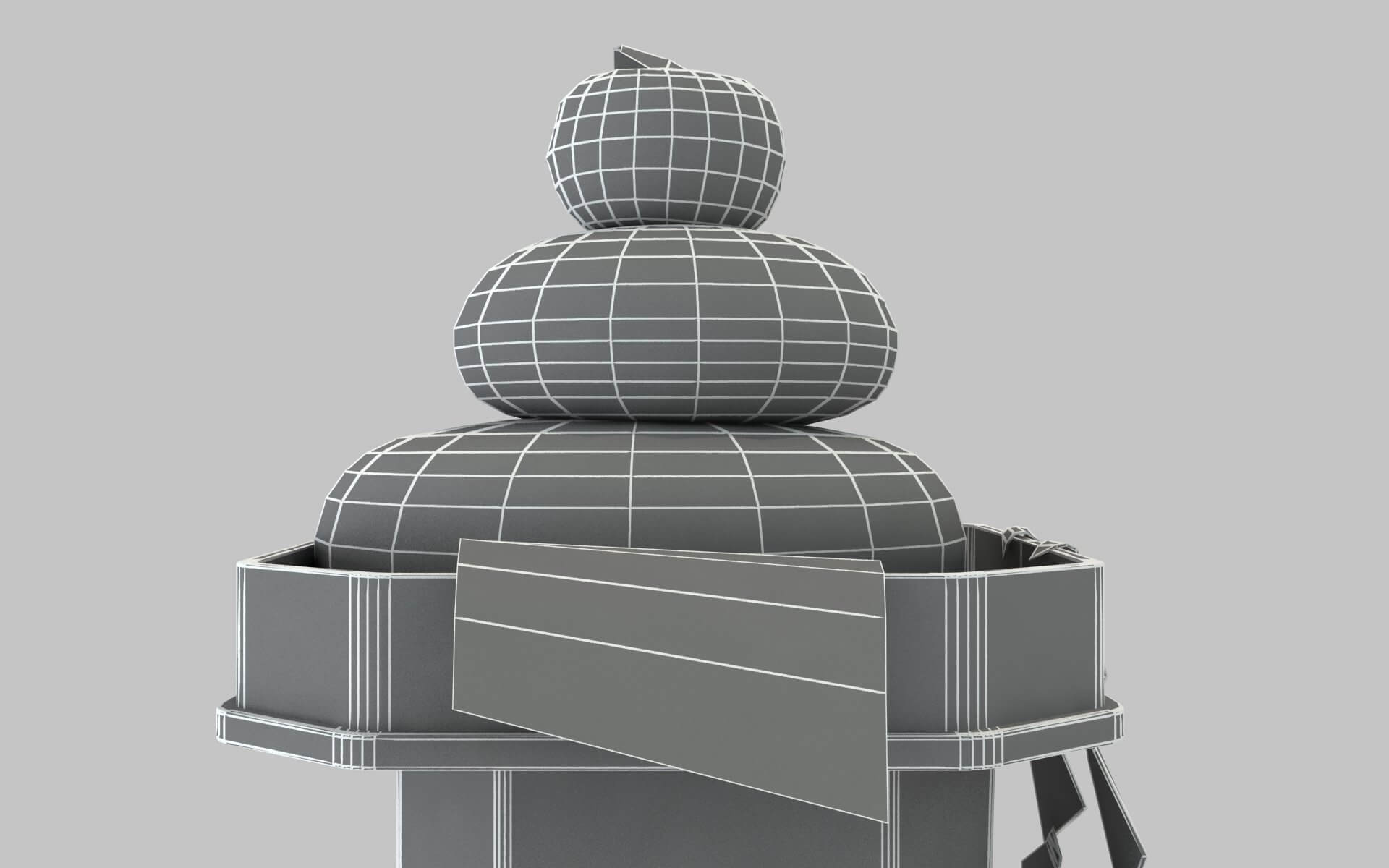 Decorate Kagami Mochi - Free 3D Model by tomoplace