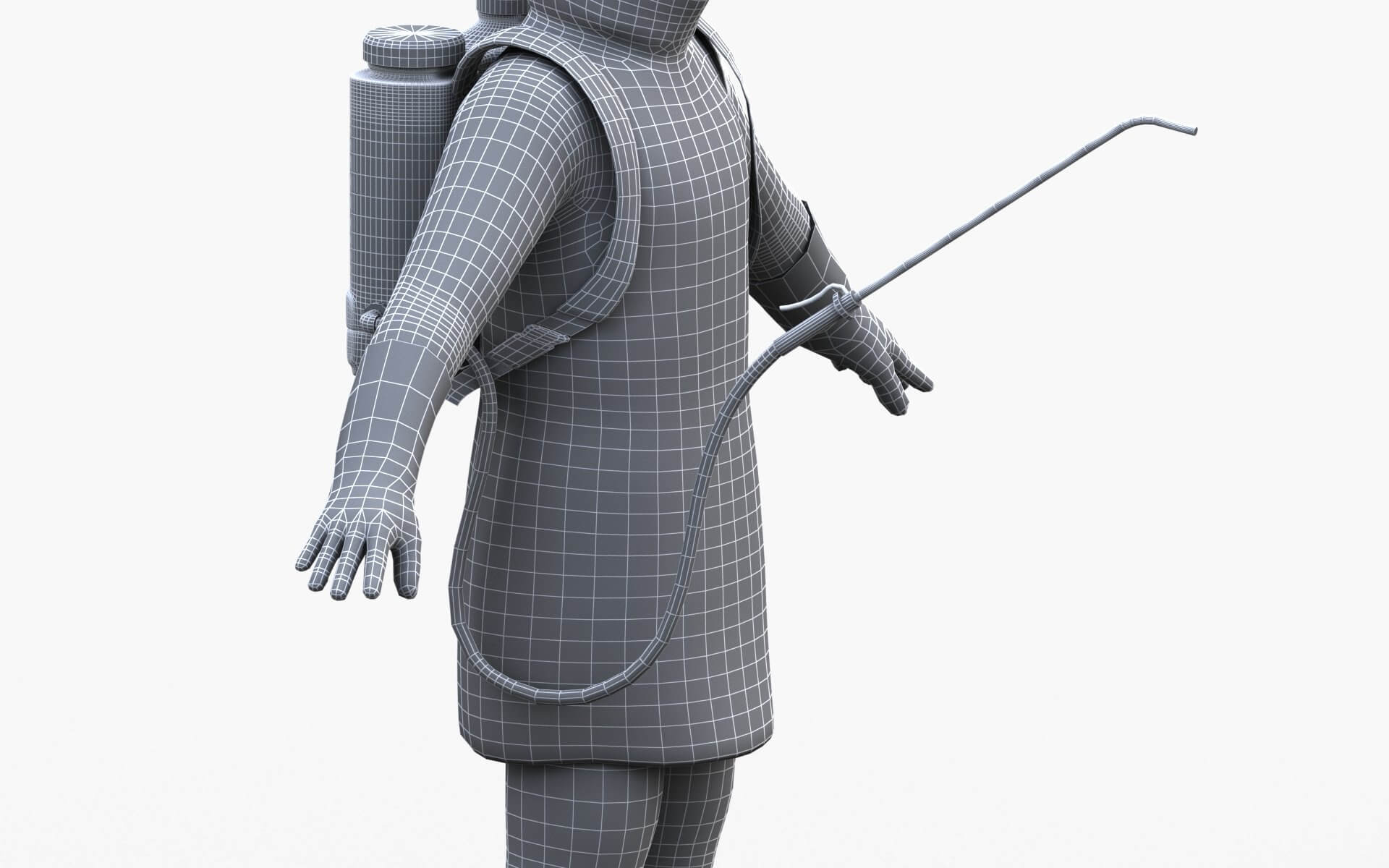 Disinfector Man - 3D Model by tomoplace