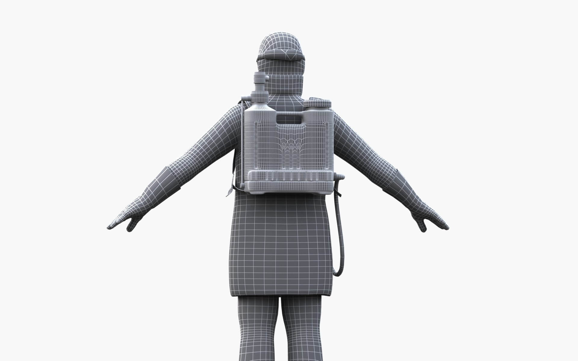 Disinfector Man - 3D Model by tomoplace