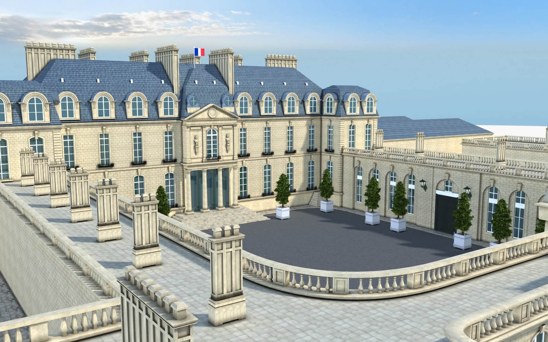 Elysee Palace - 3D Model by tomoplace