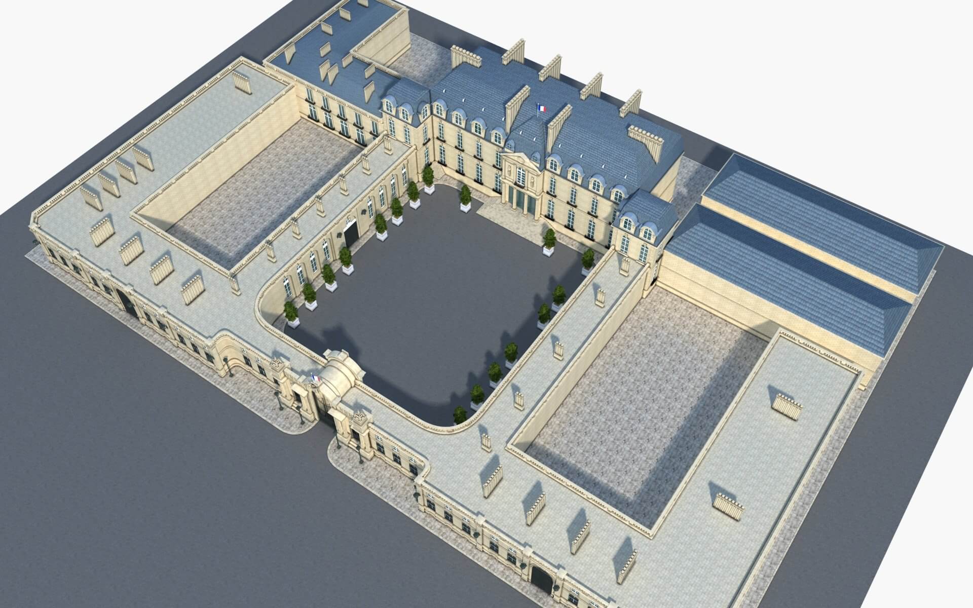 Elysee Palace - 3D Model by tomoplace