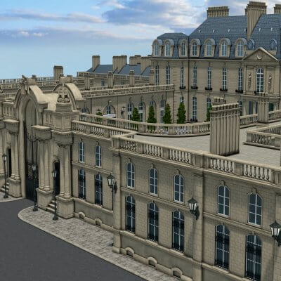 Elysee Palace - 3D Model by tomoplace