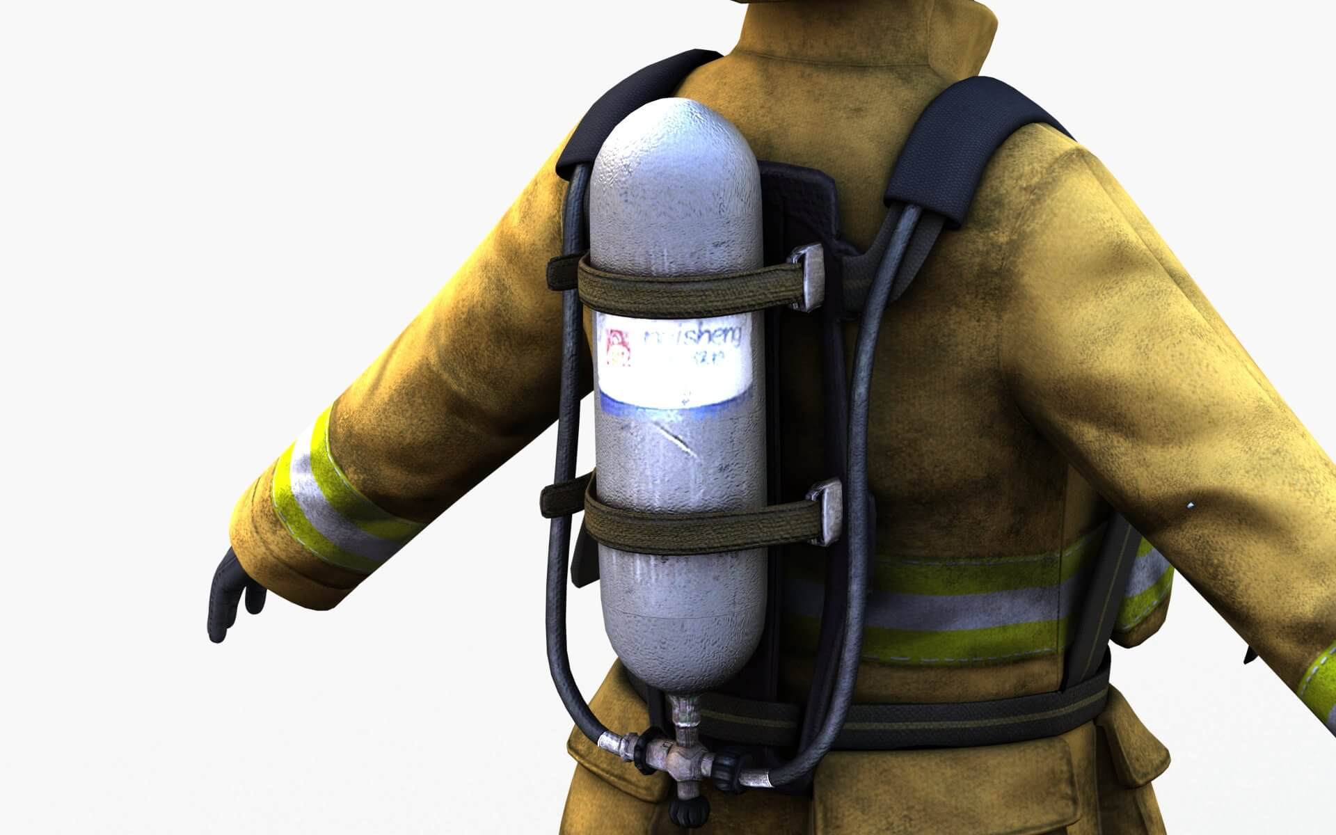 Firefighter - 3D Model by tomoplace
