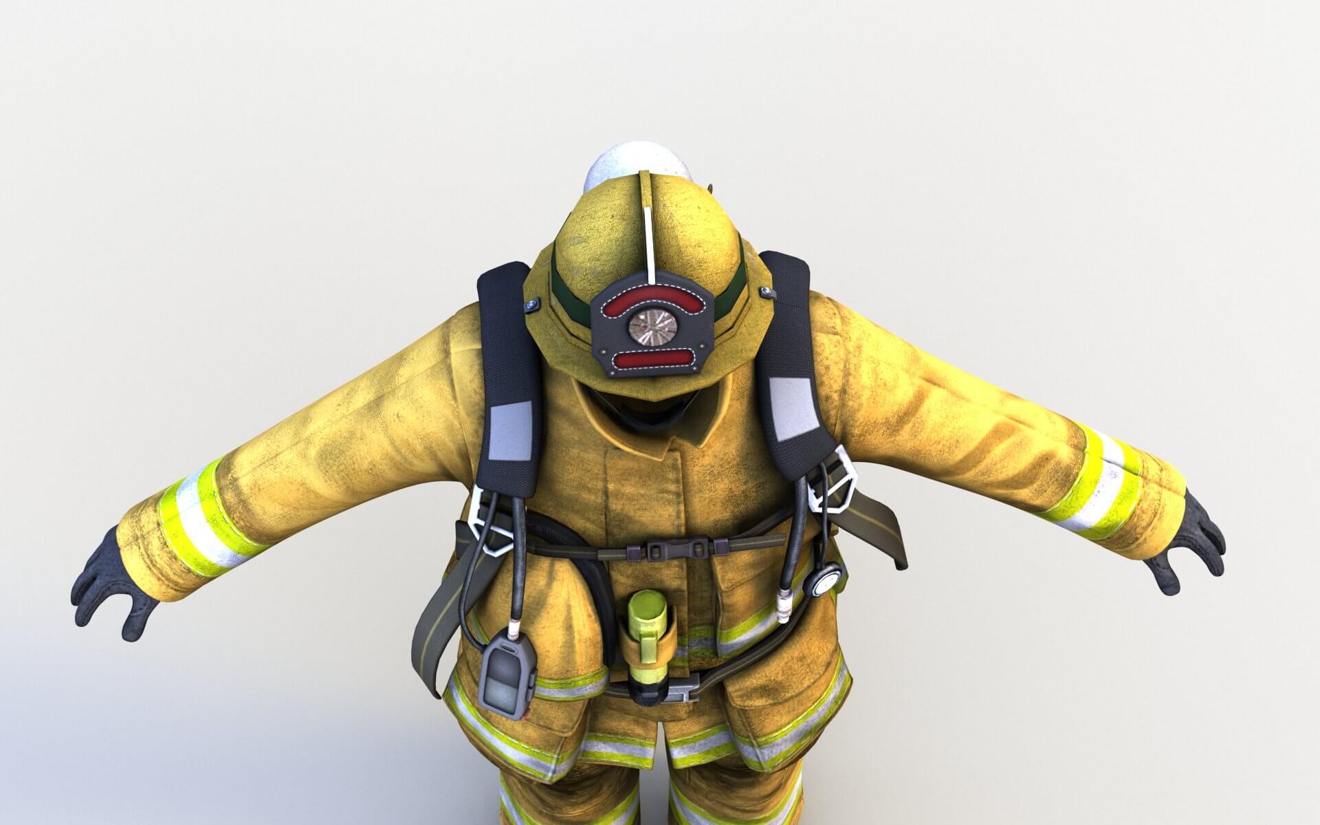 Firefighter - 3D Model by tomoplace