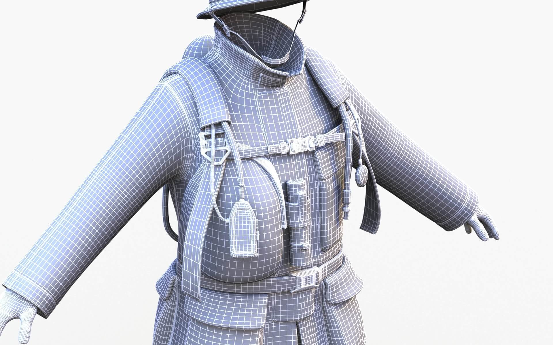 Firefighter - 3D Model by tomoplace