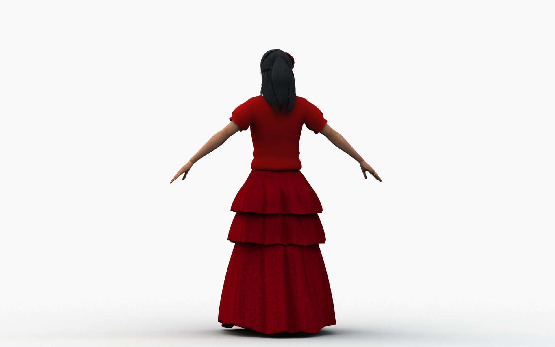 Flamenco Dancer - 3D Model by tomoplace