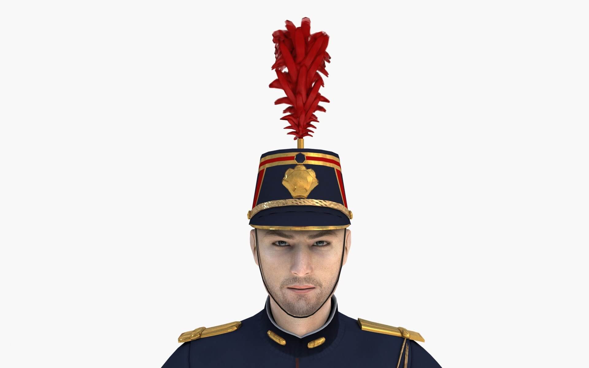 French Republican Guard - 3D Model by tomoplace
