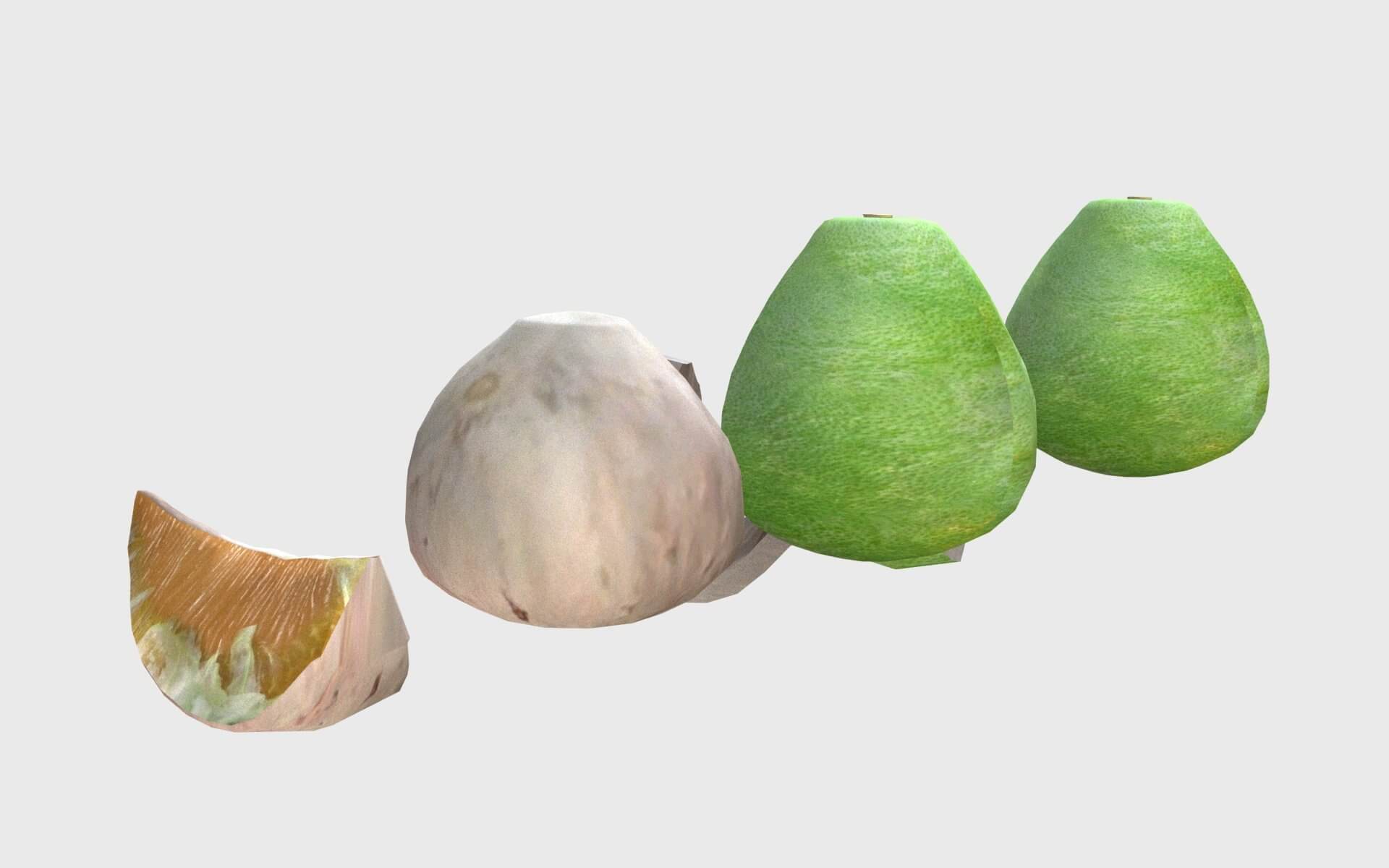 Pomelo Fruit 0002 - 3D Model by tomoplace