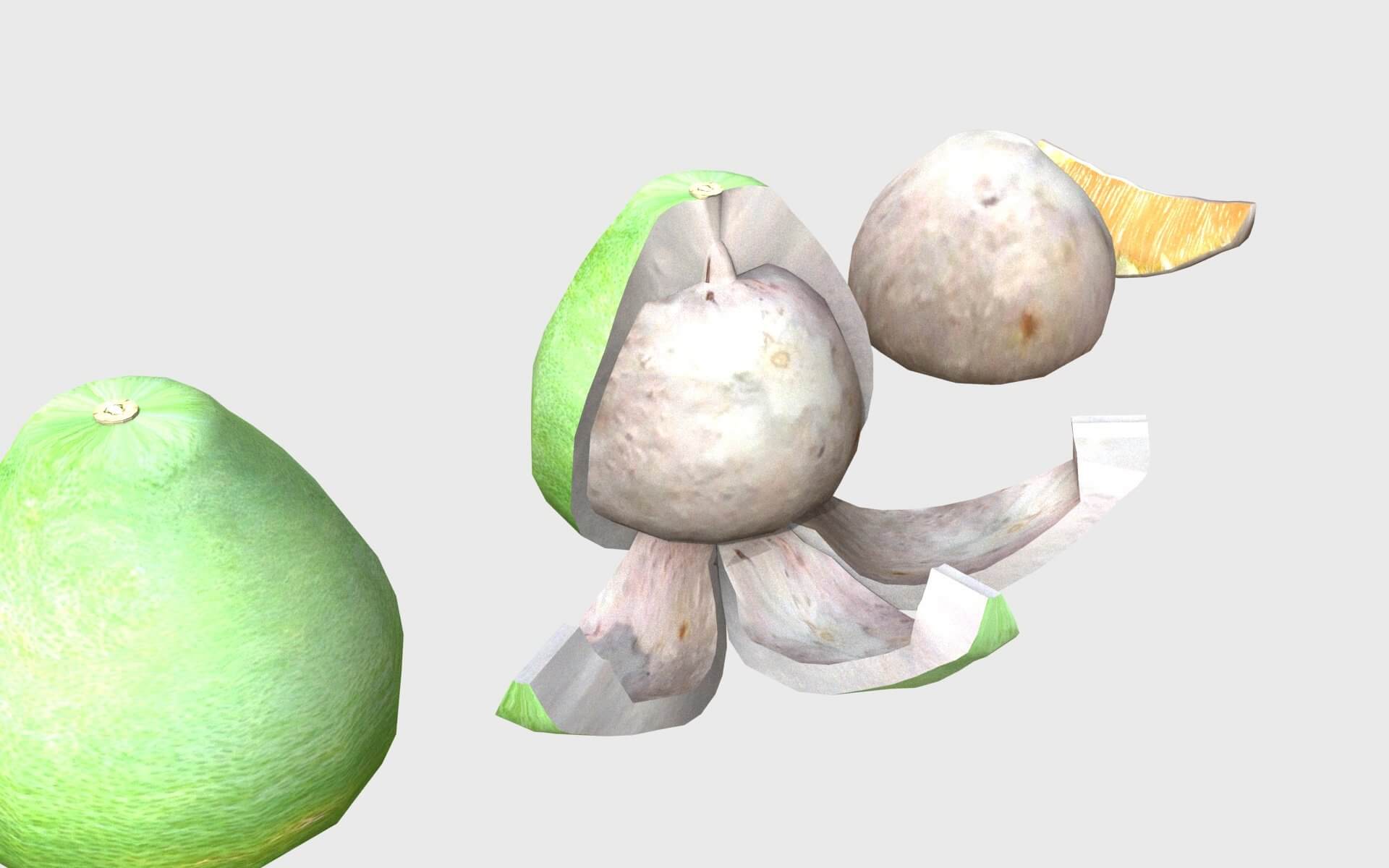 Pomelo Fruit 0002 - 3D Model by tomoplace