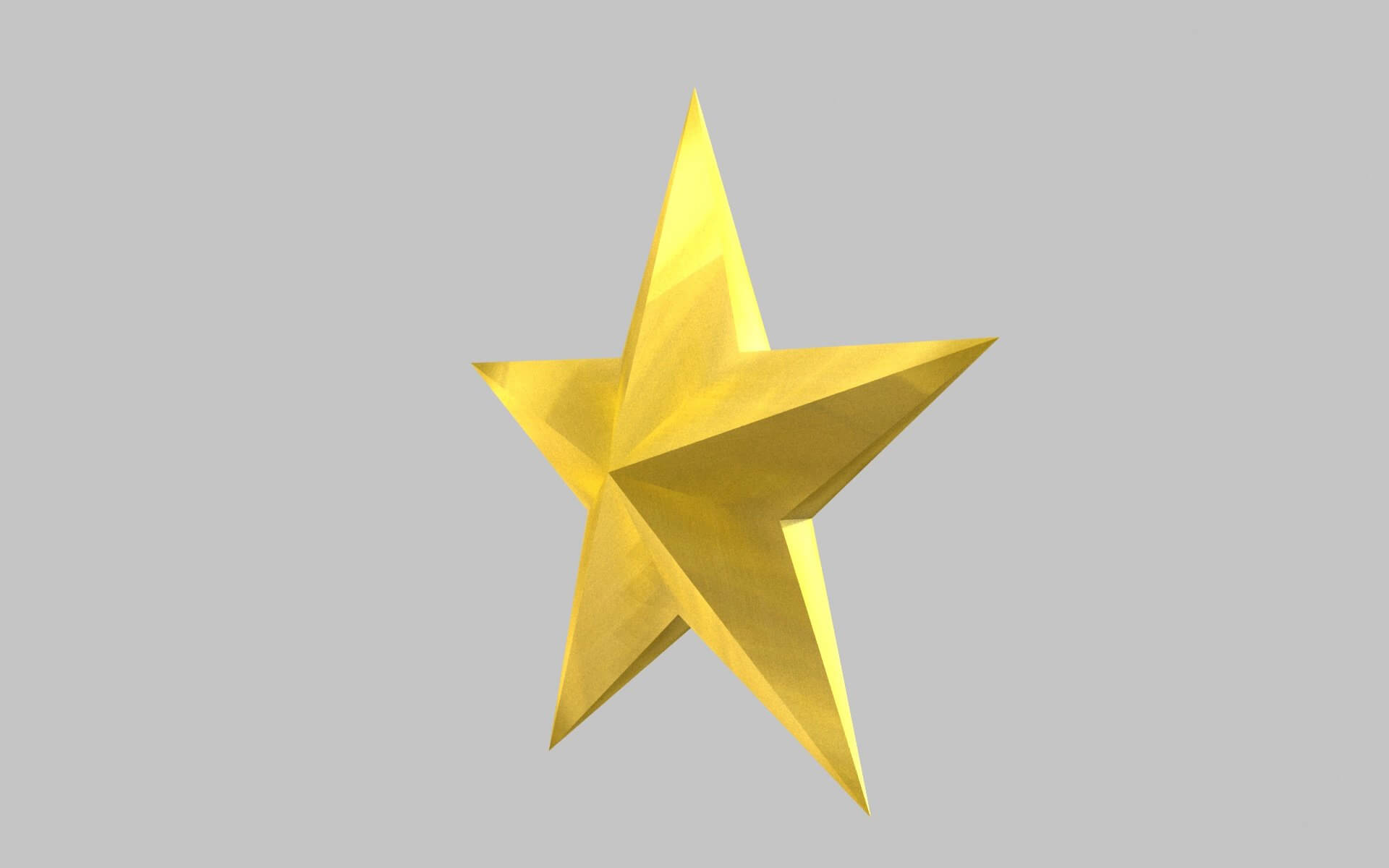 Gold Star - 3D Model by tomoplace