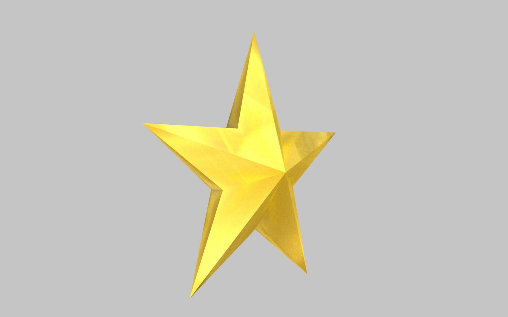 Gold Star - 3D Model by tomoplace
