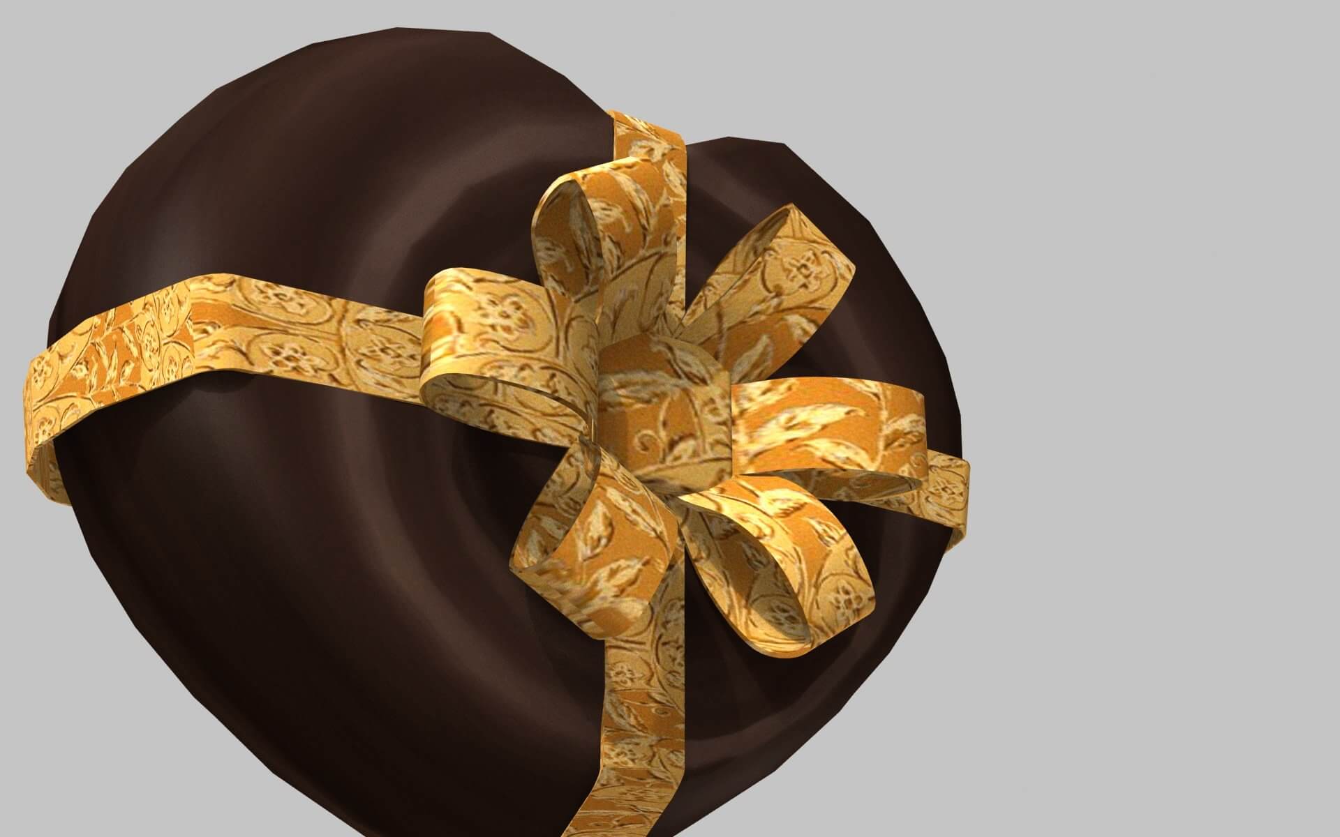 Heart Shaped Chocolate Gift Box - 3D Model by tomoplace