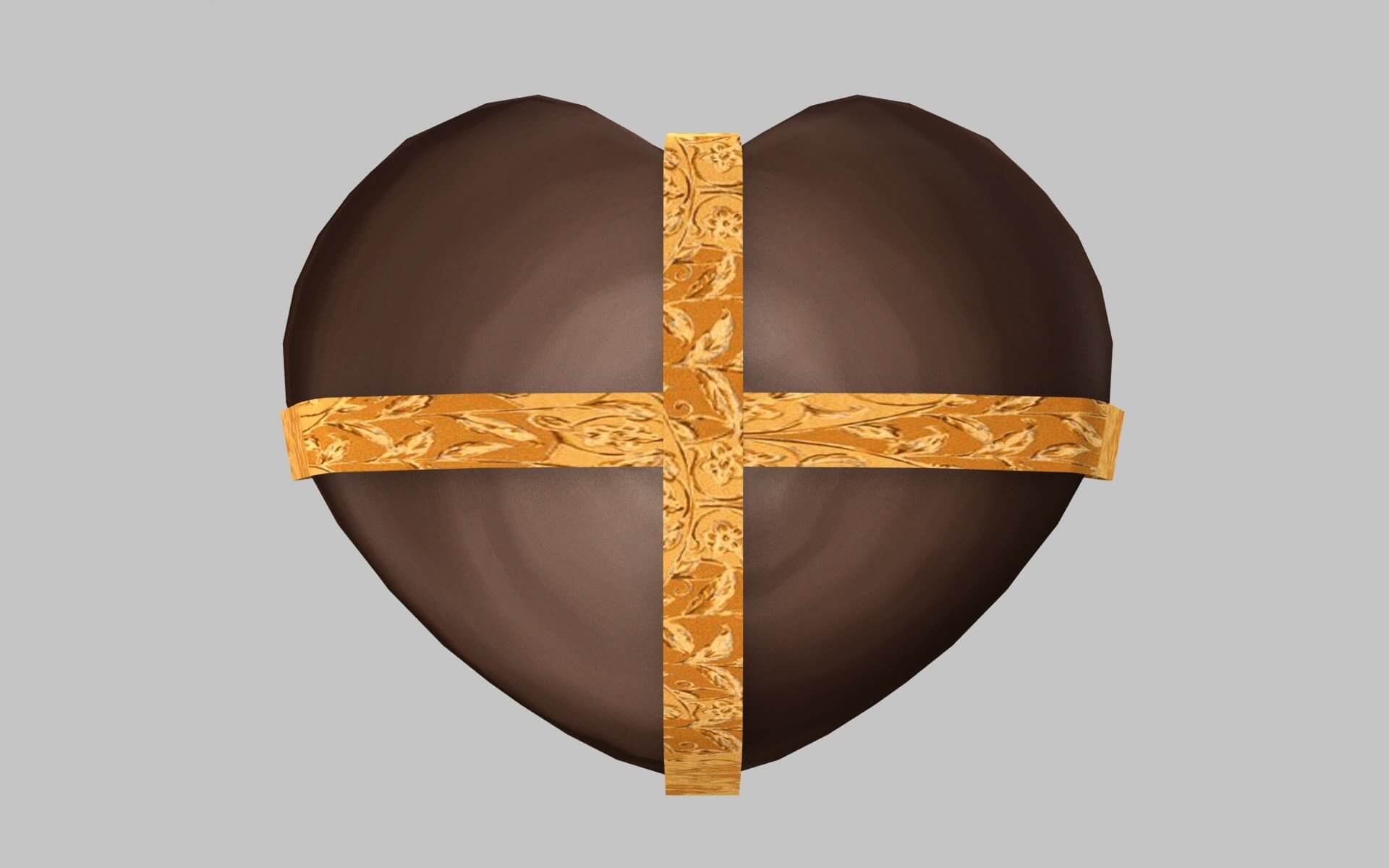 Heart Shaped Chocolate Gift Box - 3D Model by tomoplace
