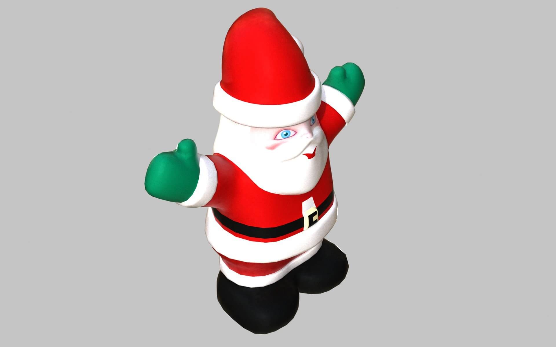 Inflatable Santa Claus - 3D Model by tomoplace