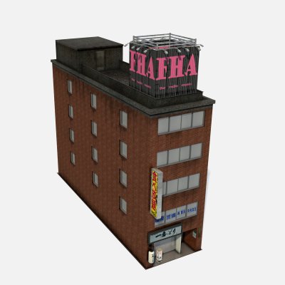 Japanese Building 0009 - 3D Model by tomoplace
