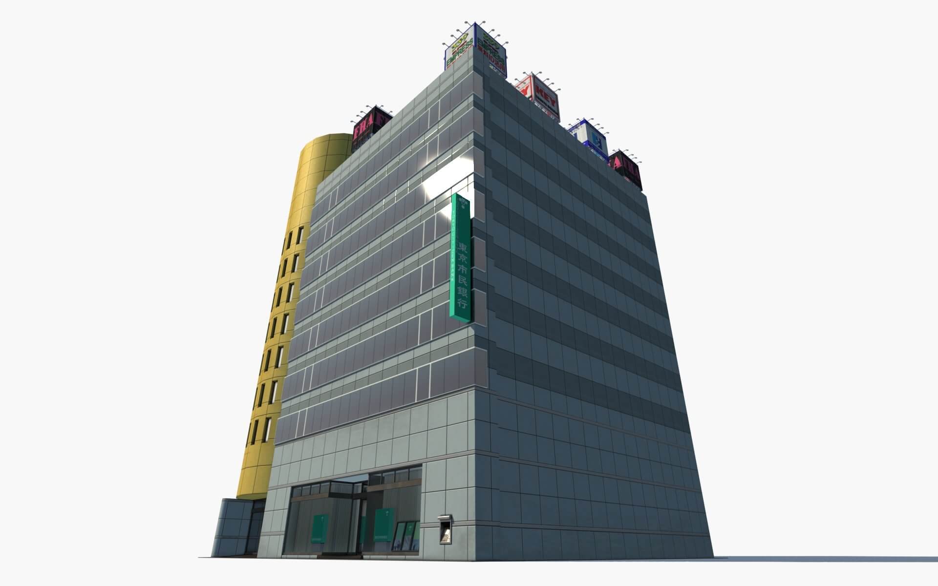 Japanese Building 0016 - 3D Model by tomoplace