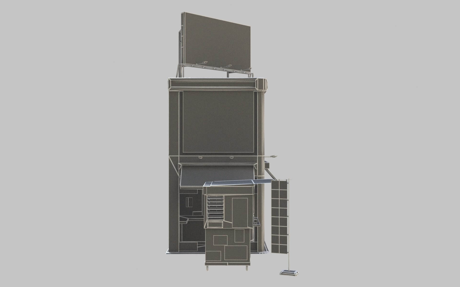 Japanese Commercial Building 0010 - 3D Model by tomoplace