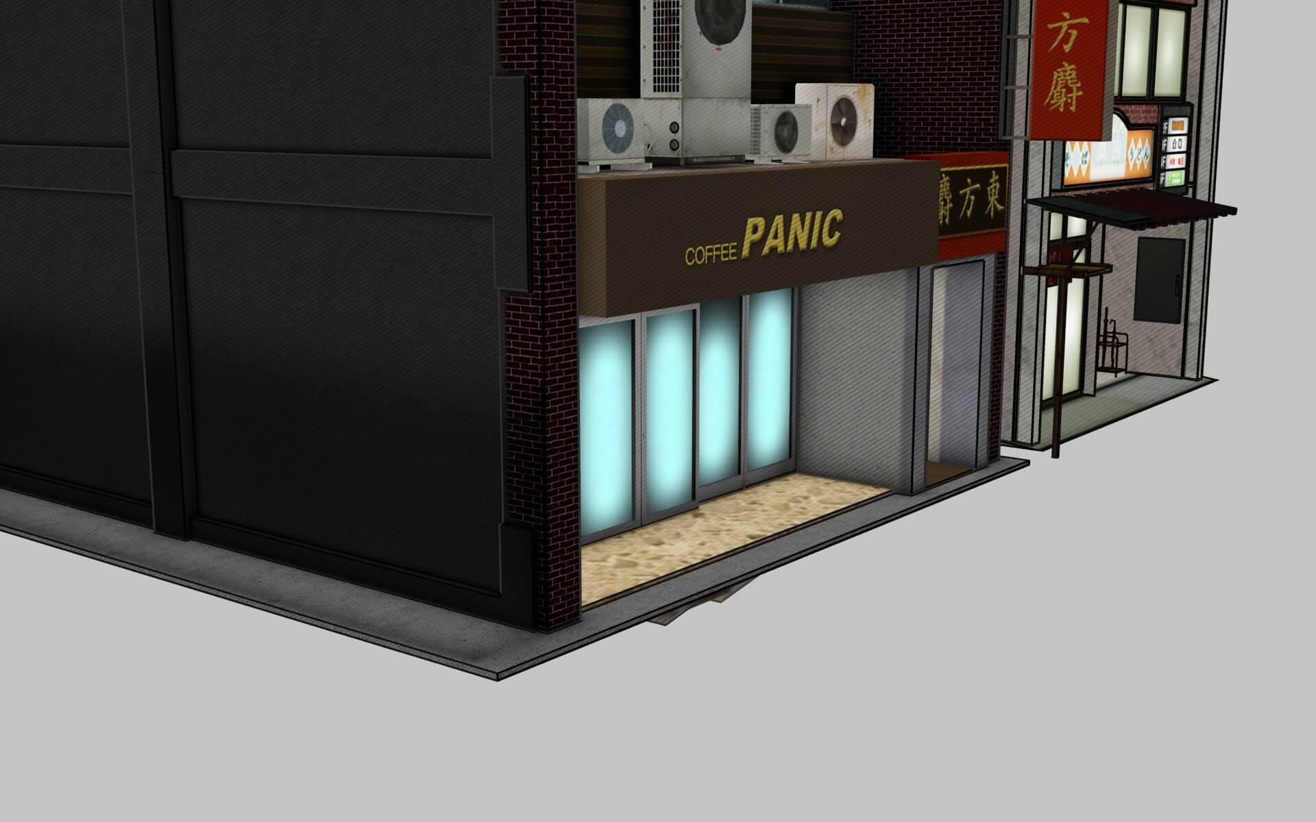 Japanese Commercial Building 0013 - 3D Model by tomoplace