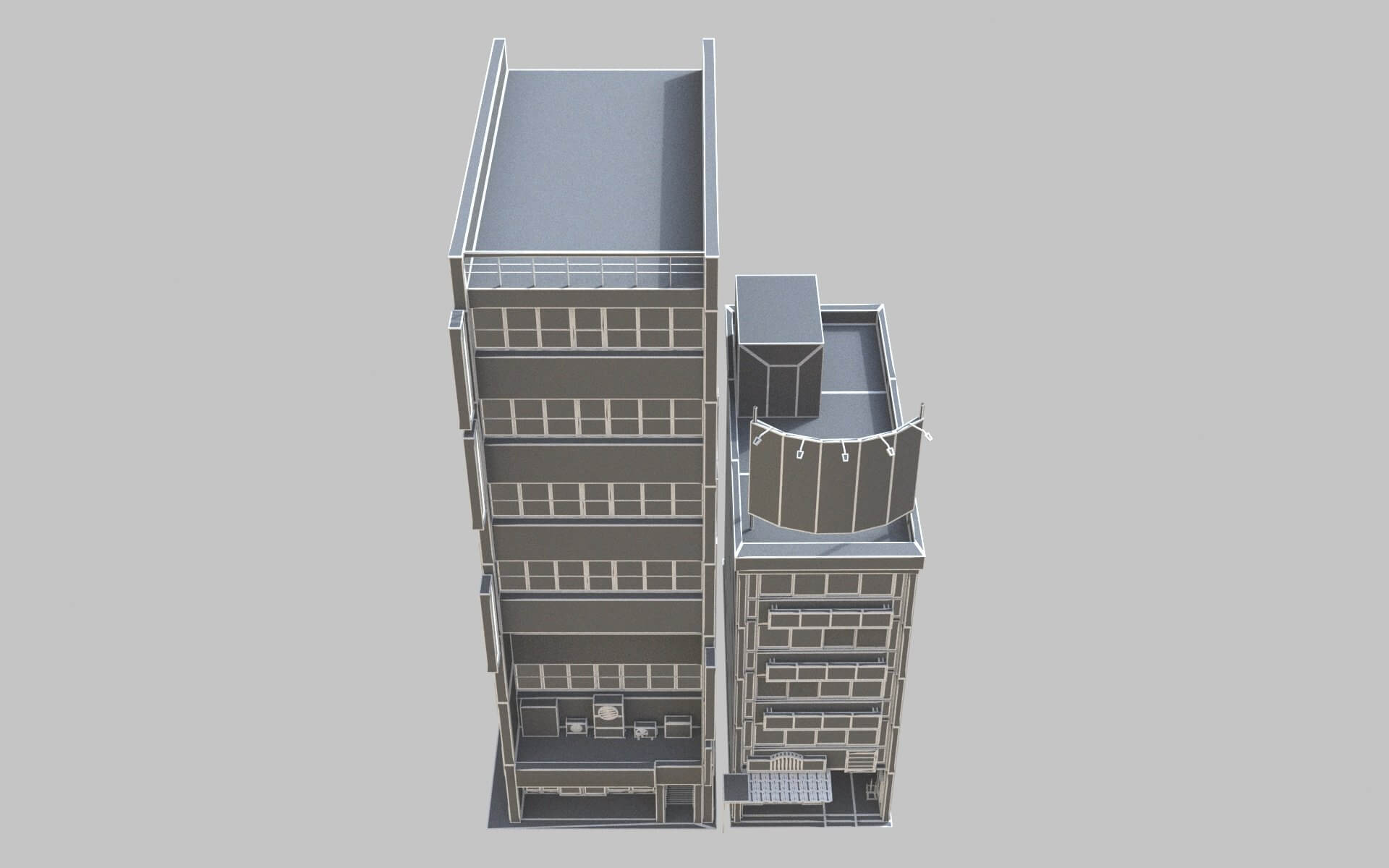 Japanese Commercial Building 0013 - 3D Model by tomoplace