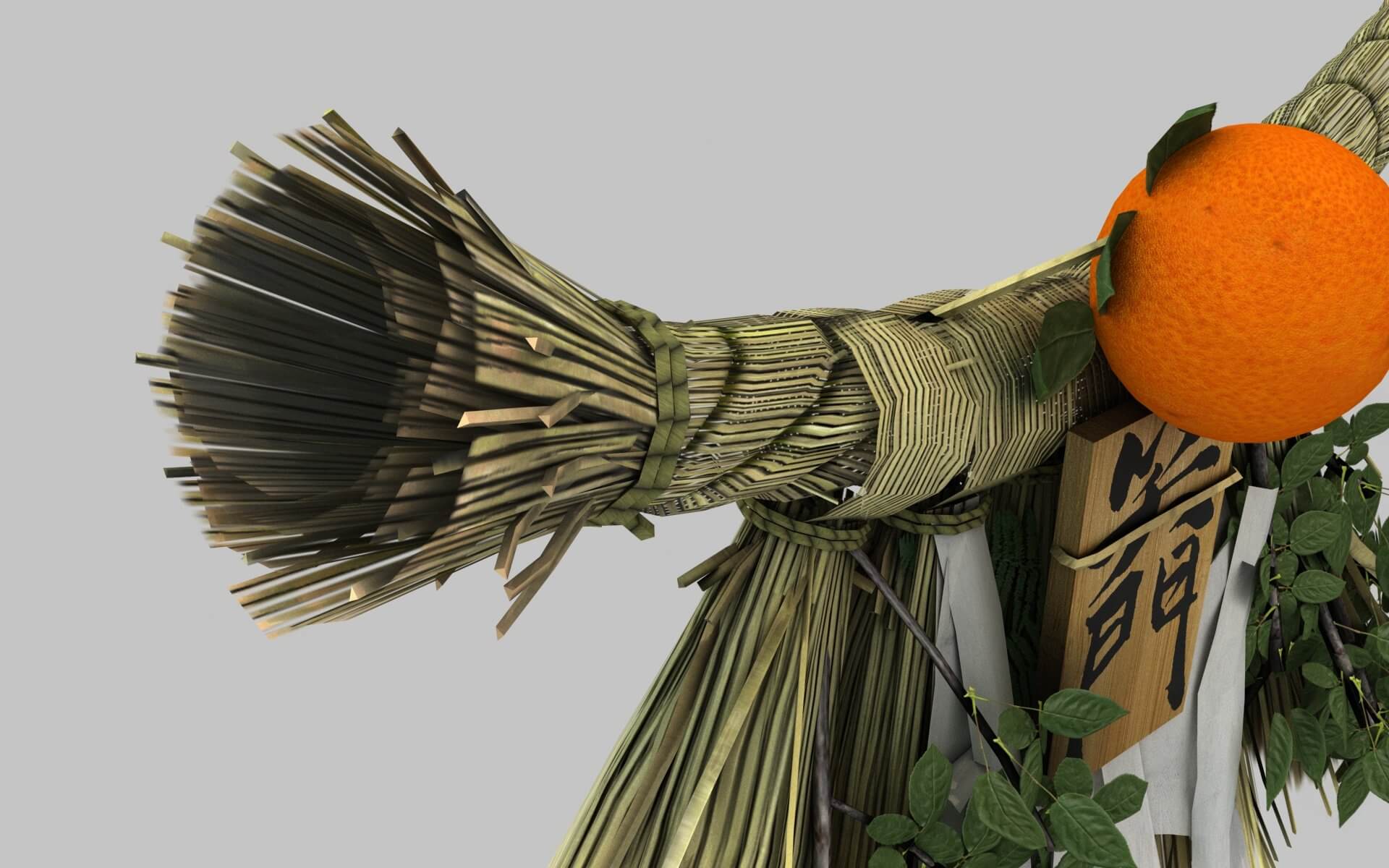 Japanese Decorate Shime Kazari 0001 - 3D Model by tomoplace