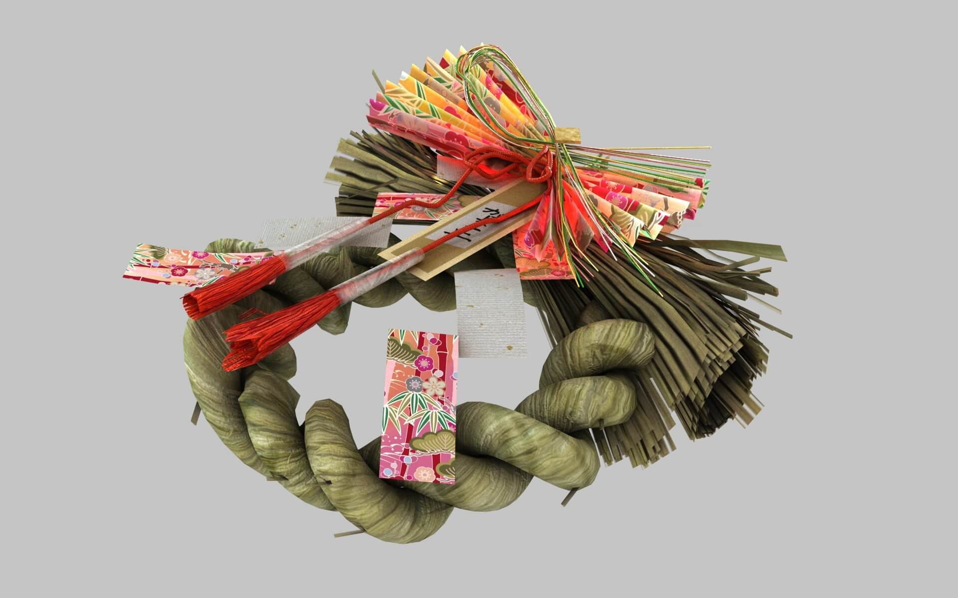 Japanese Decorate Shime Kazari 0004 - 3D Model by tomoplace