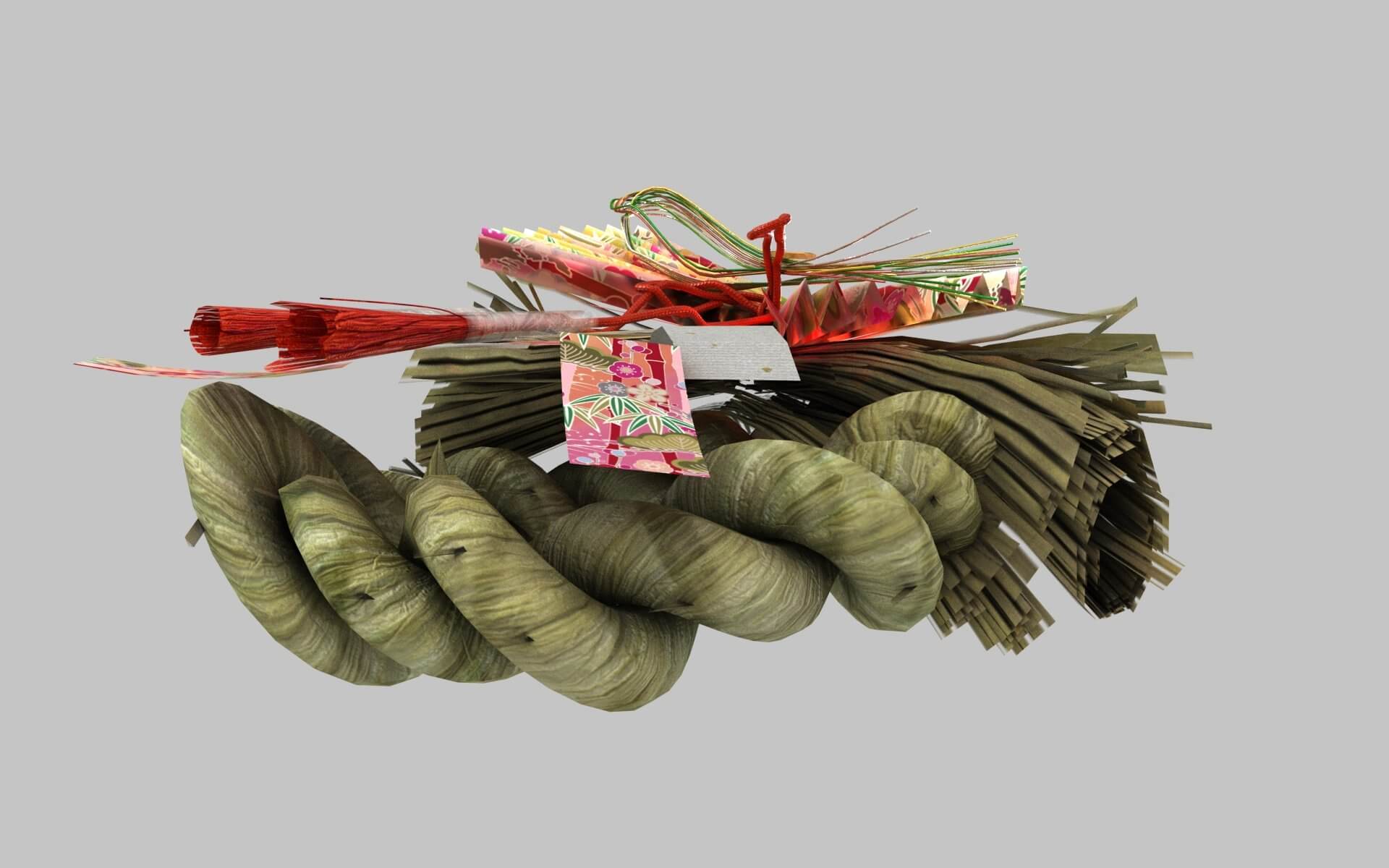 Japanese Decorate Shime Kazari 0004 - 3D Model by tomoplace