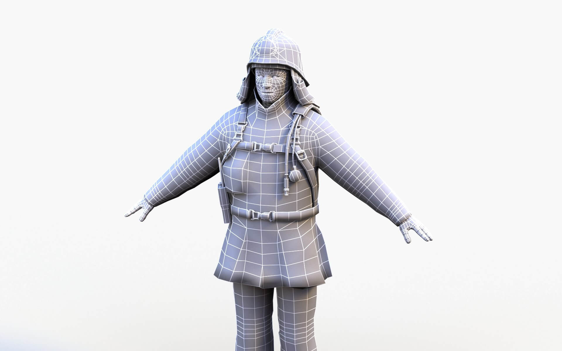 Japanese Firefighter 0001 - 3D Model by tomoplace