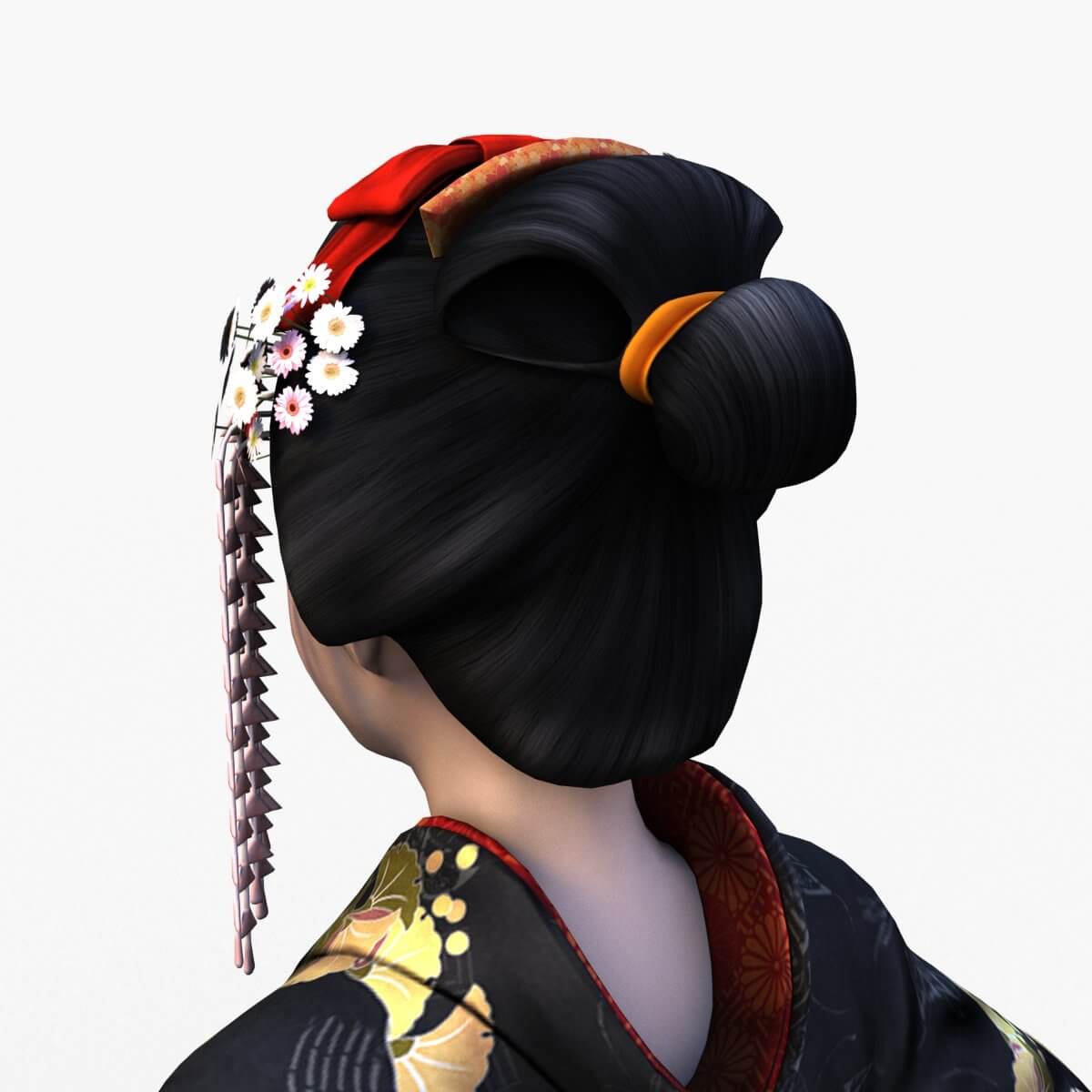 Japanese Geisha - 3D Model by tomoplace