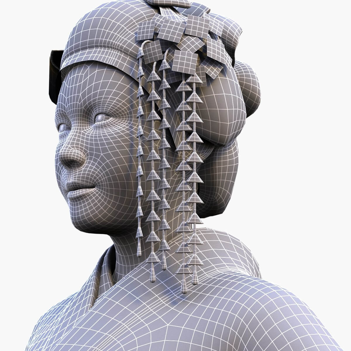 Japanese Geisha - 3D Model by tomoplace