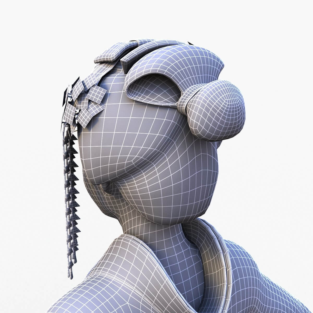 Japanese Geisha - 3D Model by tomoplace