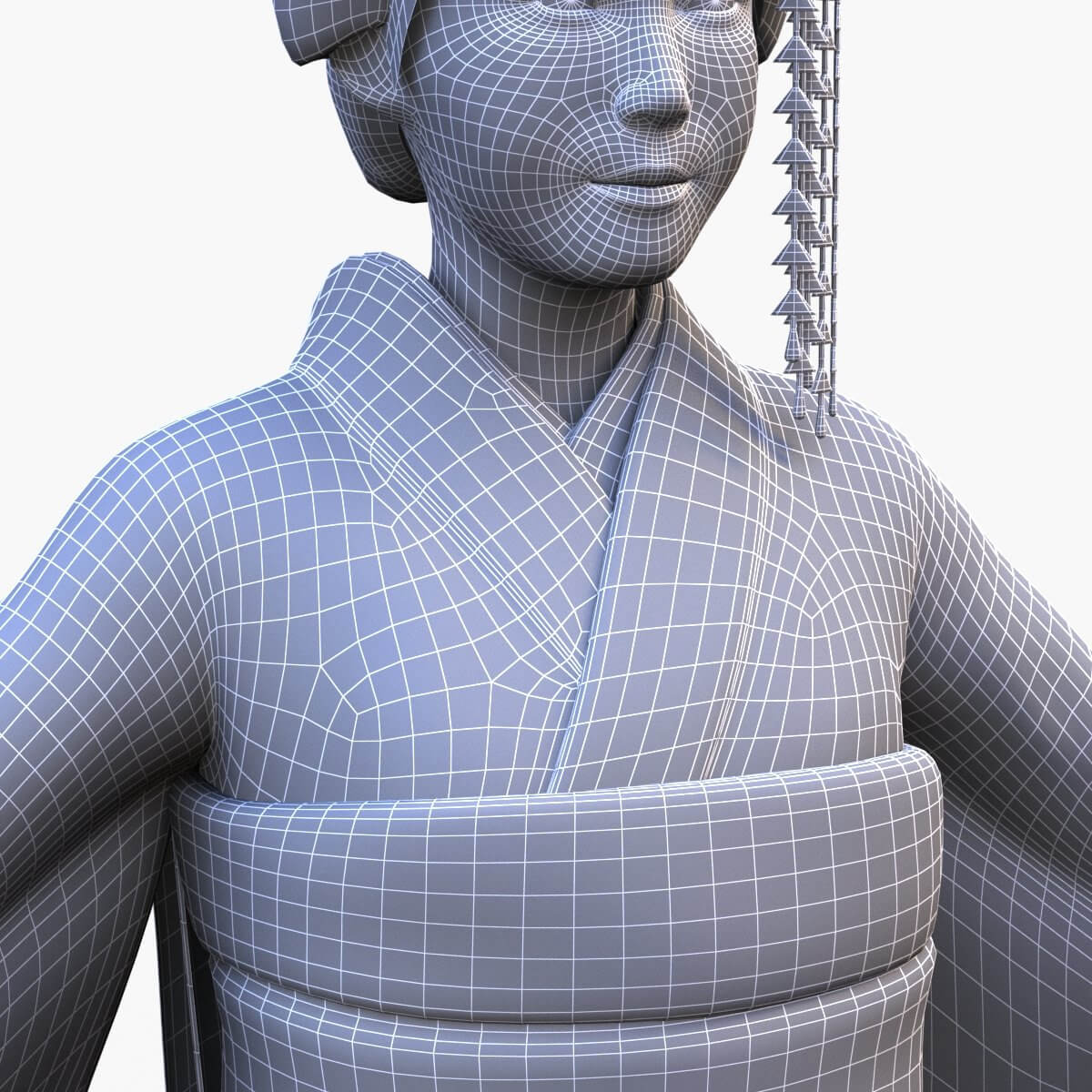 Japanese Geisha - 3D Model by tomoplace