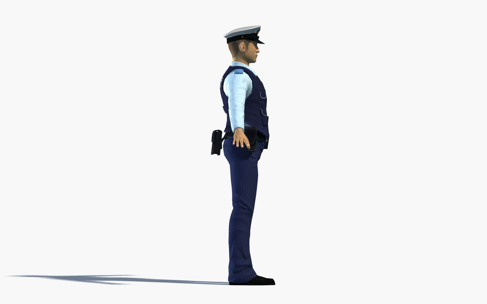 Japanese Police 0002 - 3D Model by tomoplace