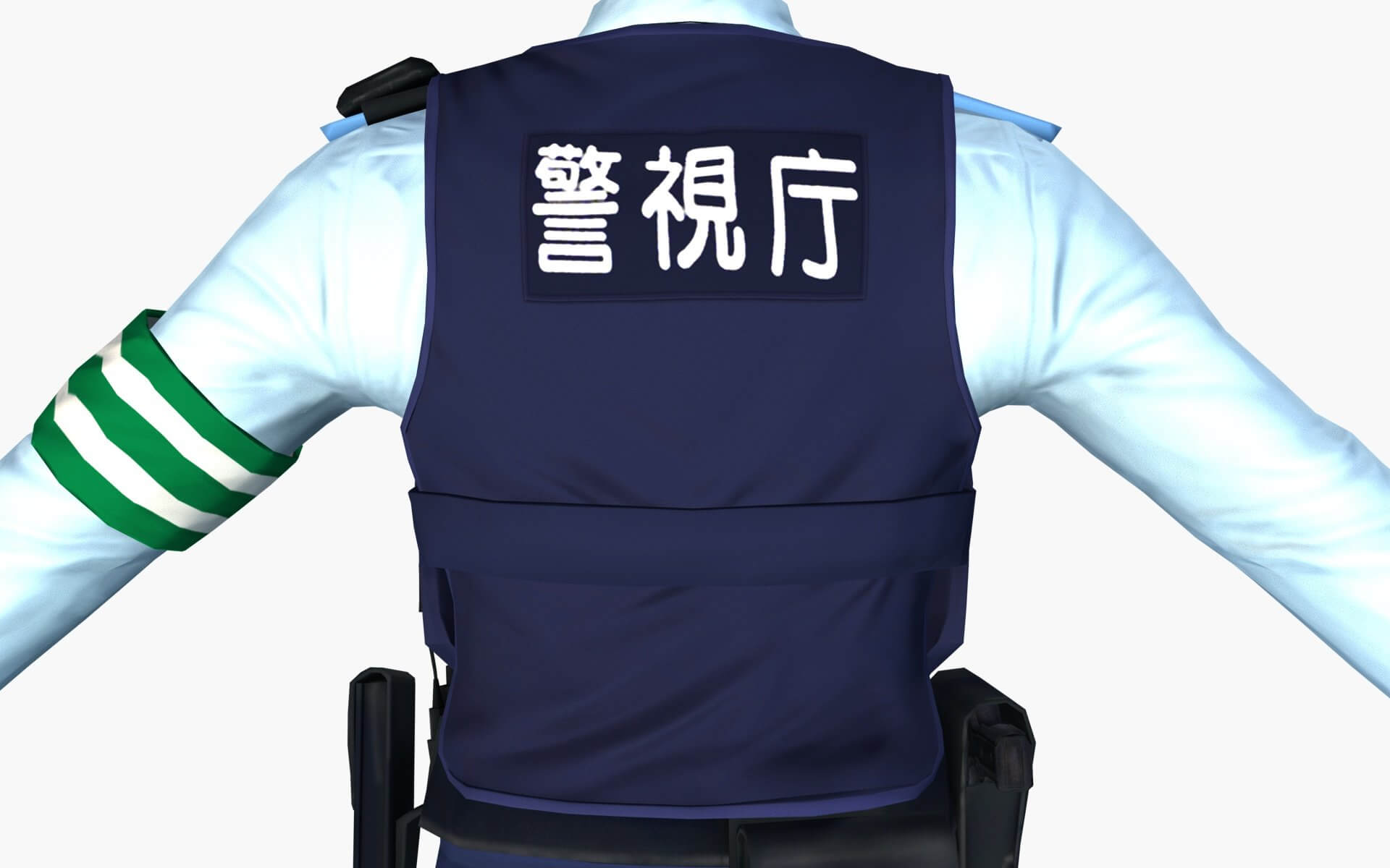 Japanese Police 0002 - 3D Model by tomoplace
