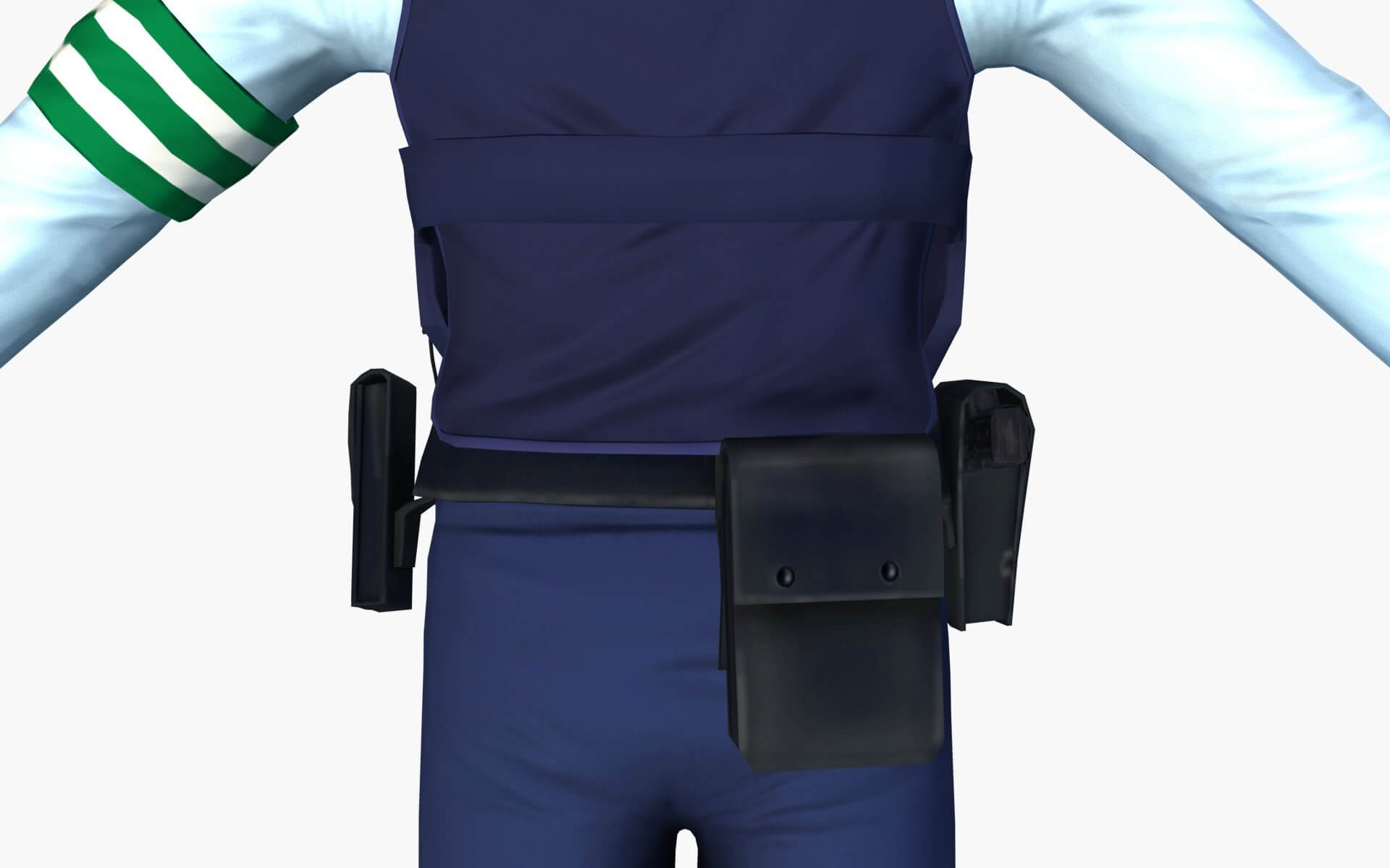 Japanese Police 0002 - 3D Model by tomoplace