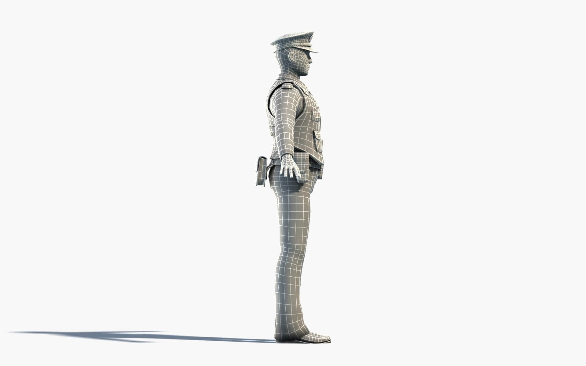 Japanese Police 0002 - 3D Model by tomoplace