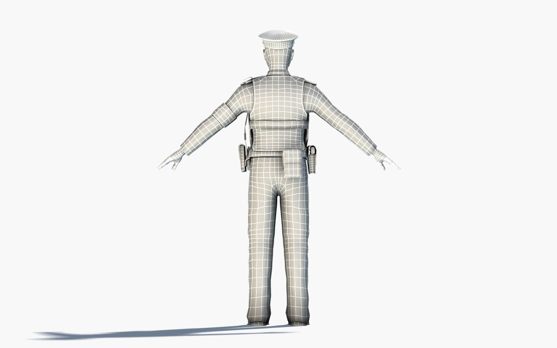 Japanese Police 0002 - 3D Model by tomoplace