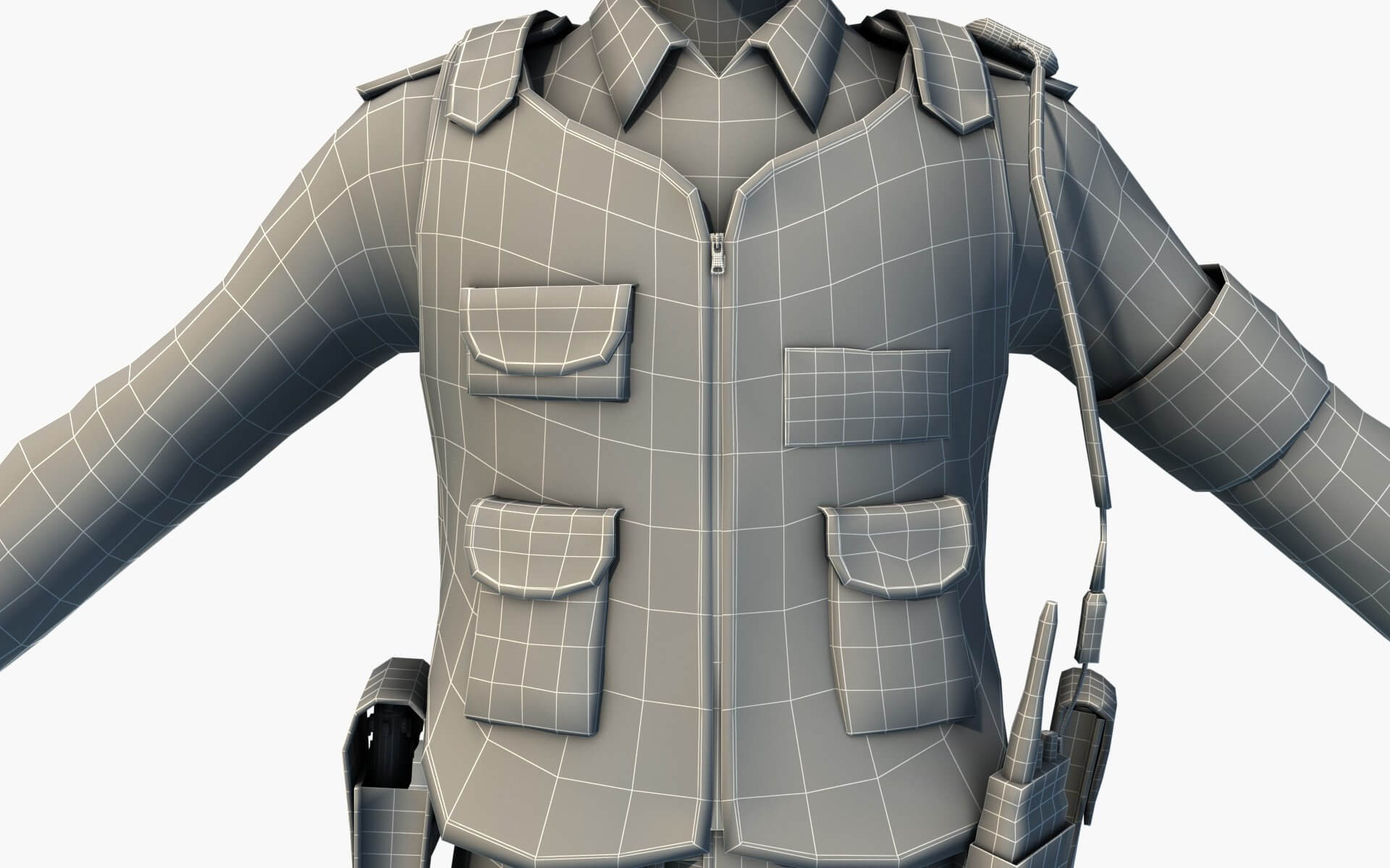 Japanese Police 0002 - 3D Model by tomoplace