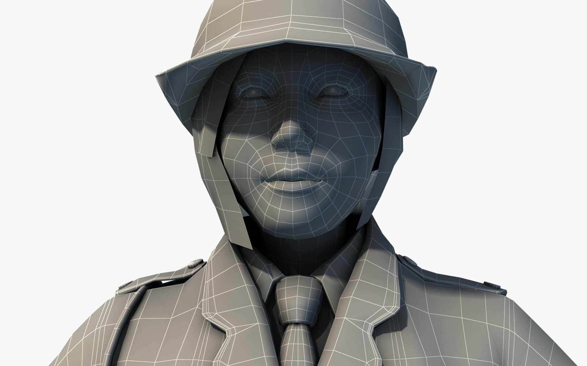 Japanese Police Woman 0002 - 3D Model by tomoplace
