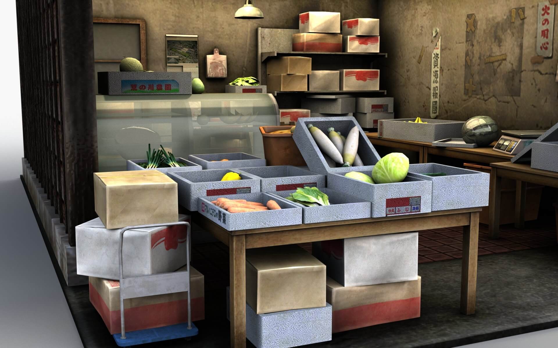 Japanese Store 0036 - 3D Model by tomoplace