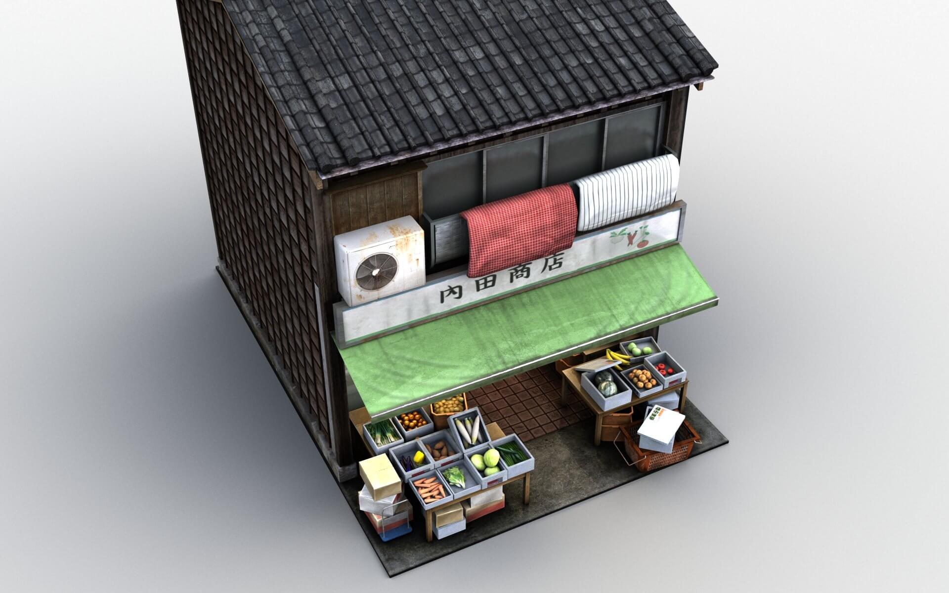 Japanese Store 0036 - 3D Model by tomoplace