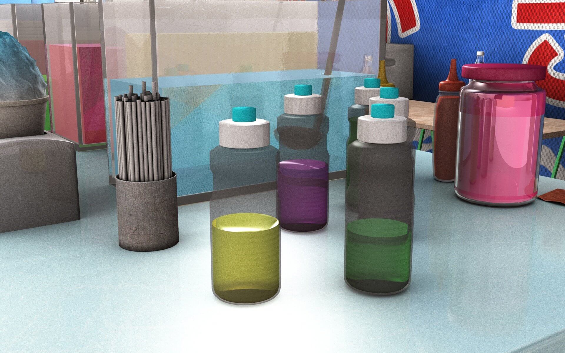 Japanese Street Stall 0003 Kakigori Stand - 3D Model by tomoplace