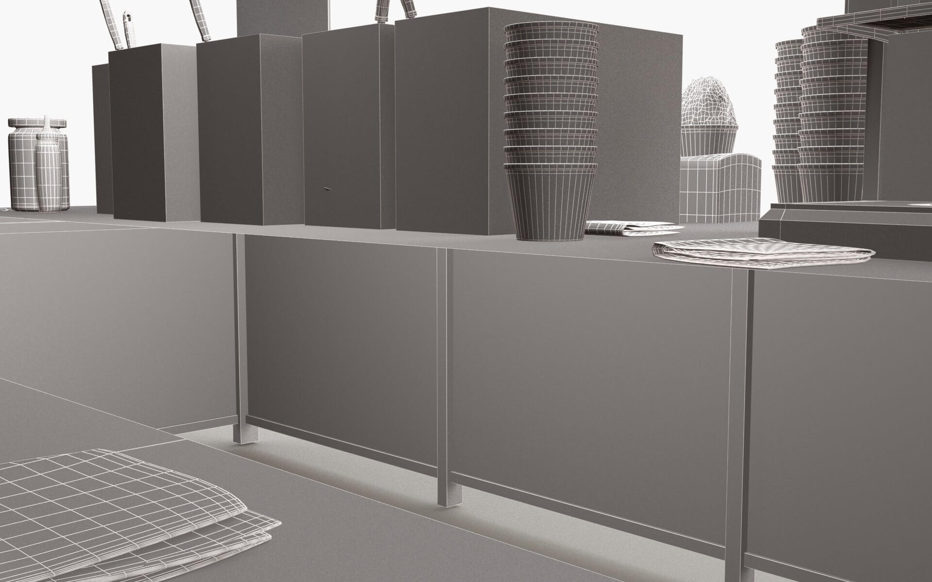 Japanese Street Stall 0003 Kakigori Stand - 3D Model by tomoplace