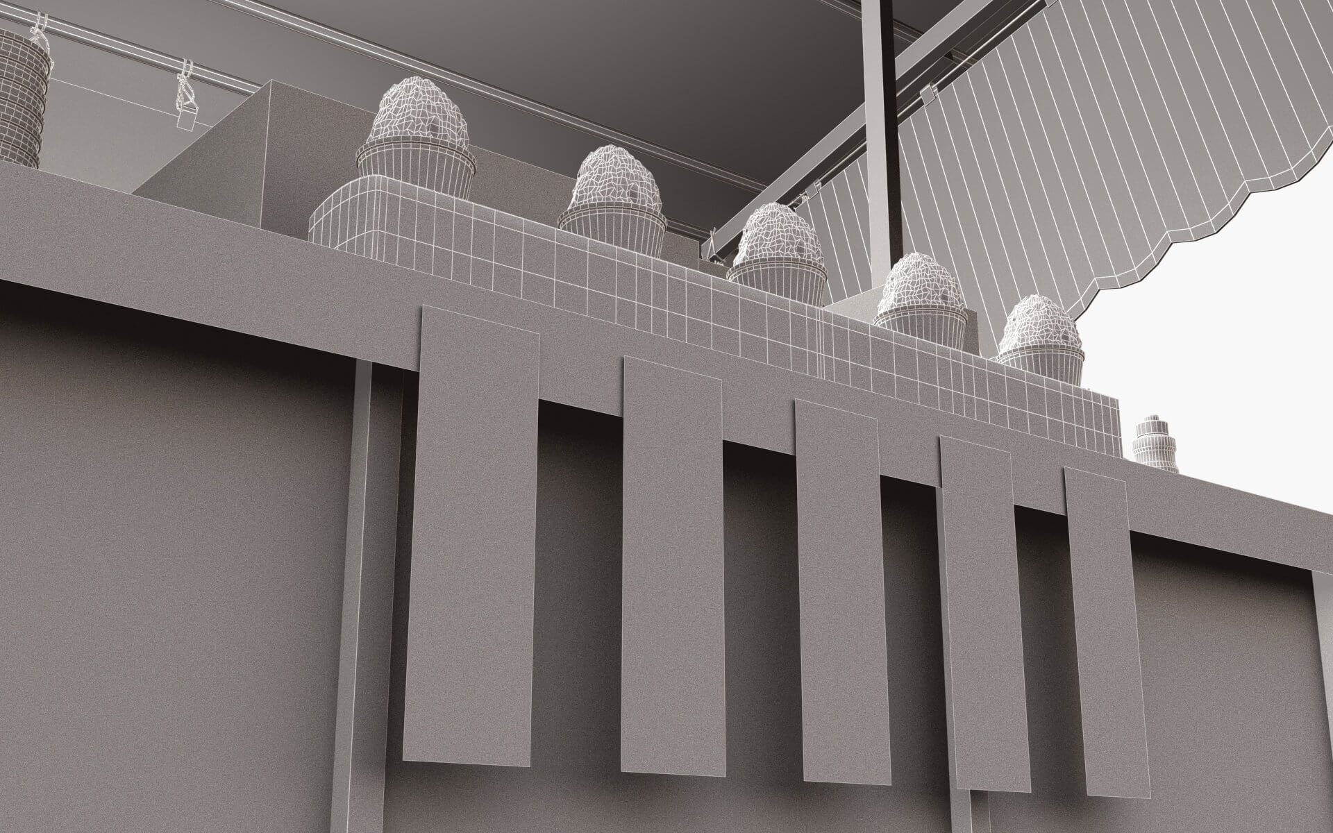 Japanese Street Stall 0003 Kakigori Stand - 3D Model by tomoplace